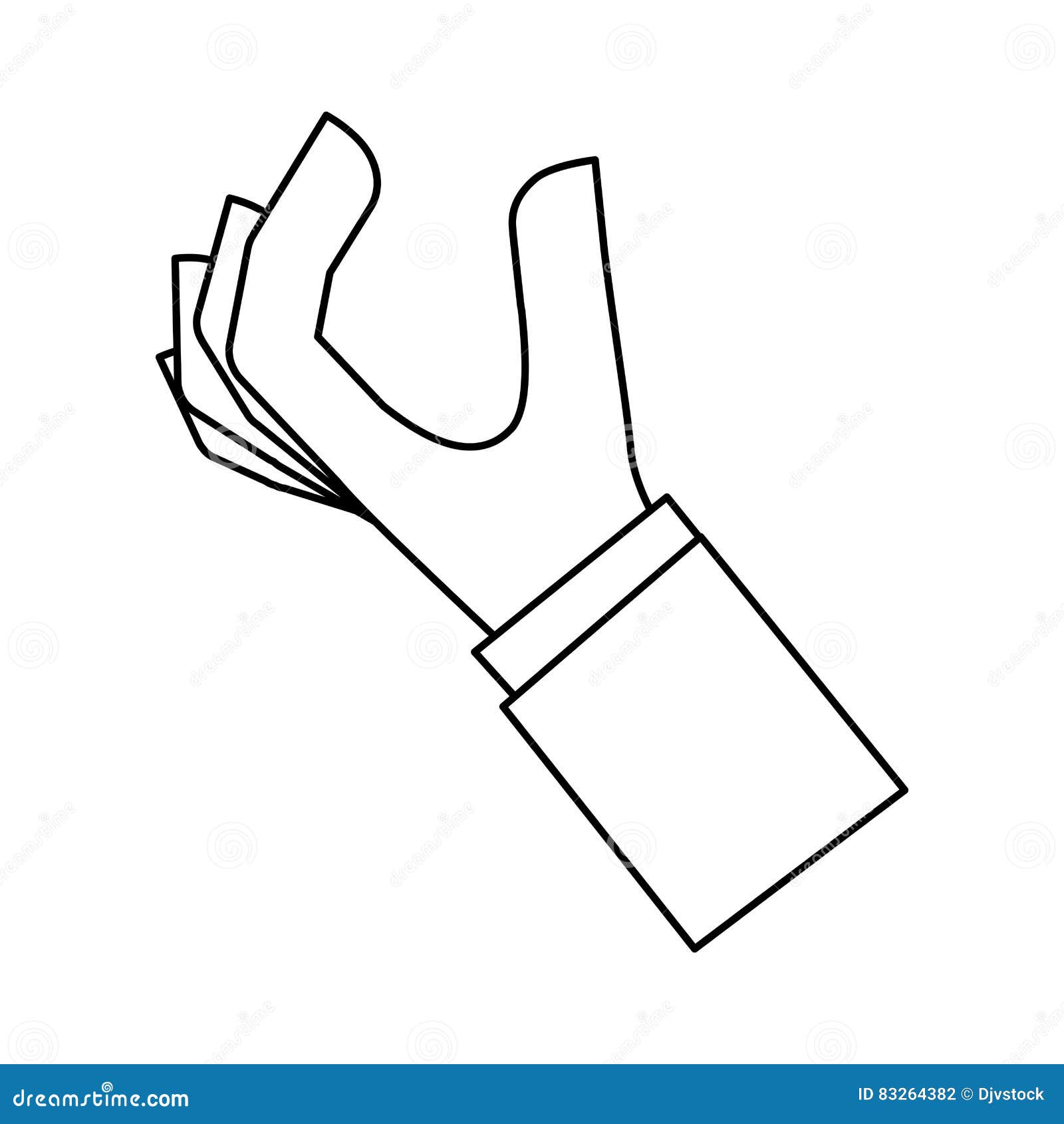 Hand holding something stock illustration. Illustration of beauty ...