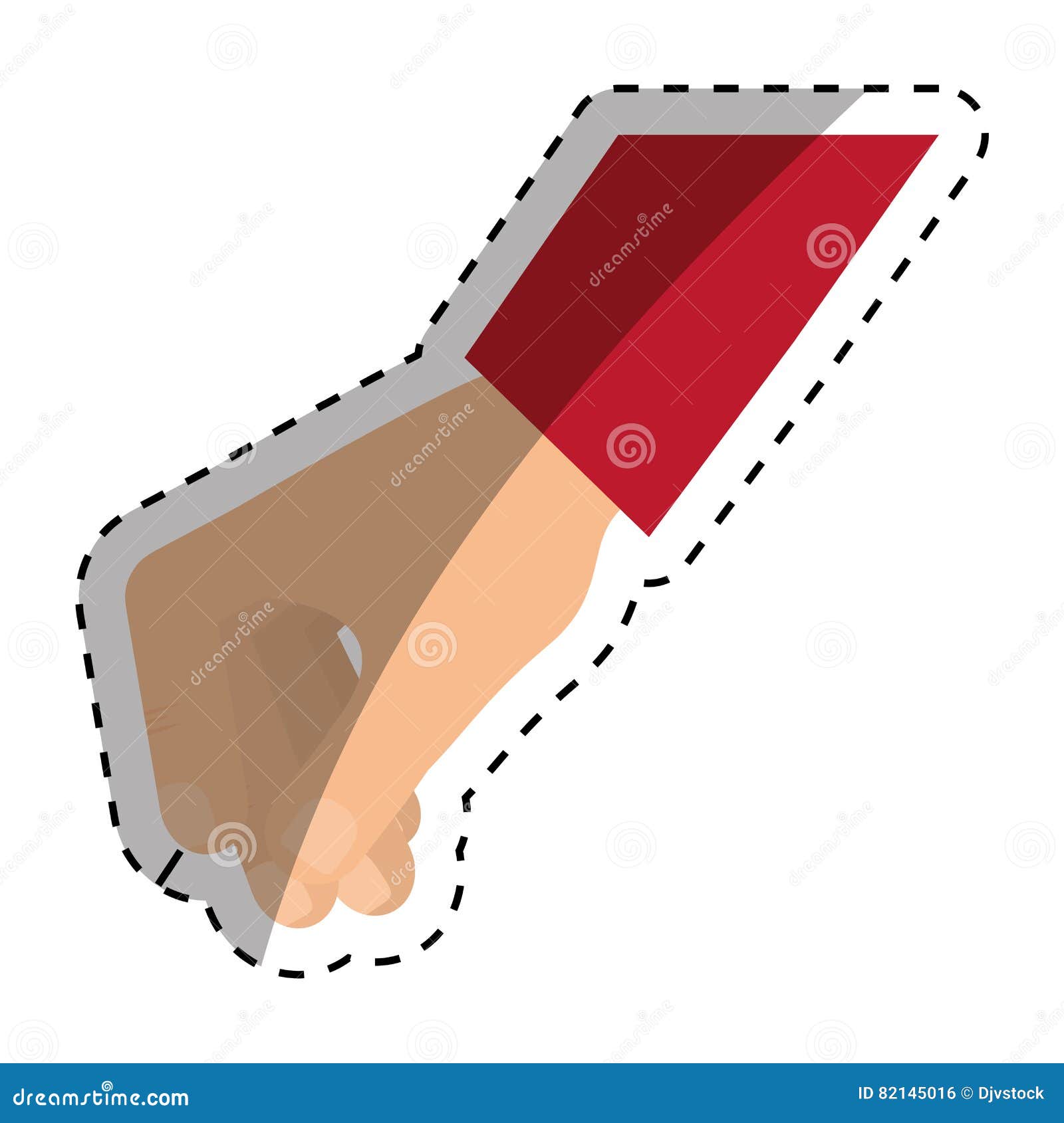 Hand holding something stock vector. Illustration of finger - 82145016