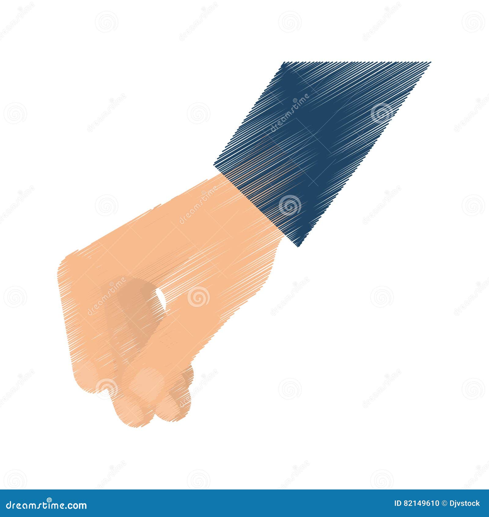 Hand holding something stock vector. Illustration of colorful - 82149610