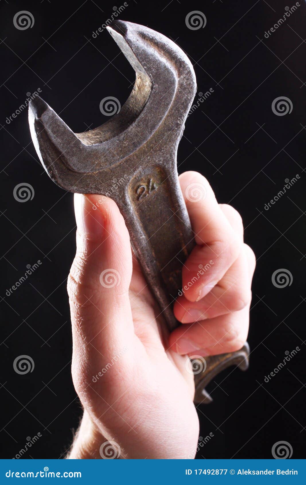 Hand Holding Spanner; Wrench Stock Image - Image of professional ...
