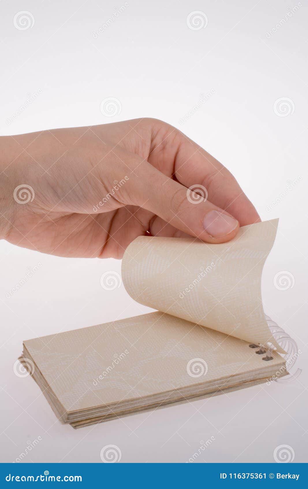 Hand holding a notebook stock image. Image of idea, holding - 116375361