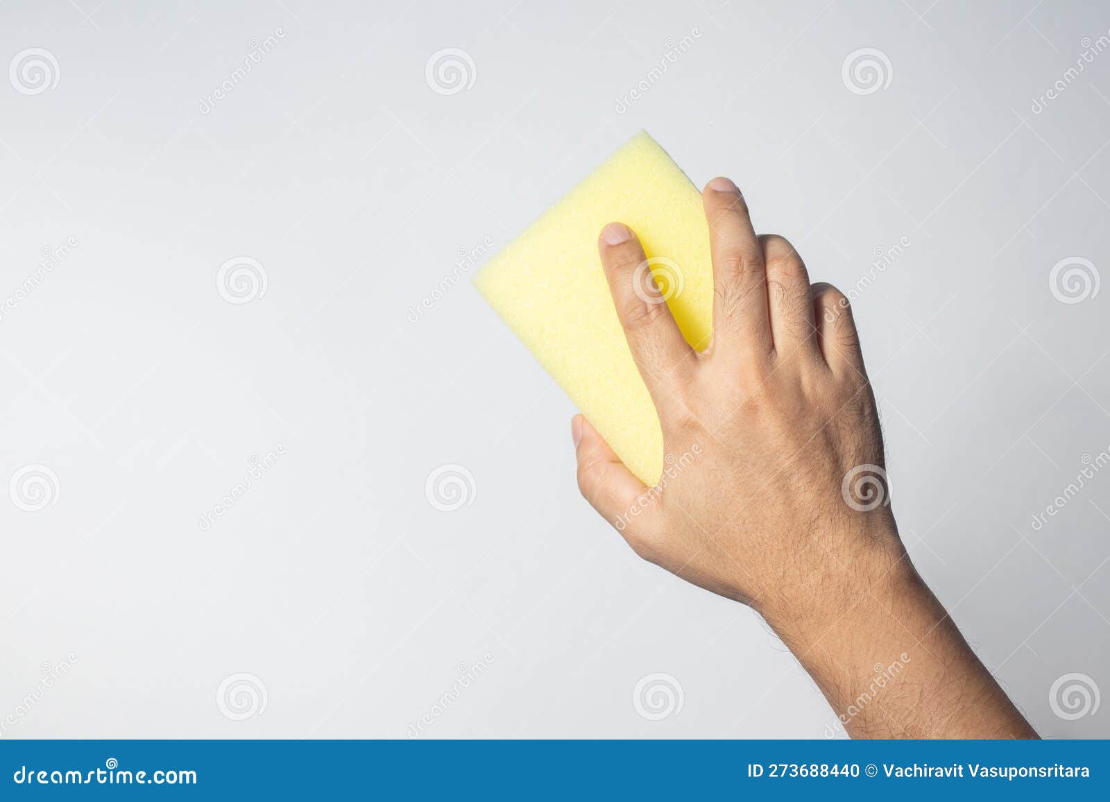 Hand Holding a Sponge with a Bubble (clean Concept) Stock Photo - Image ...