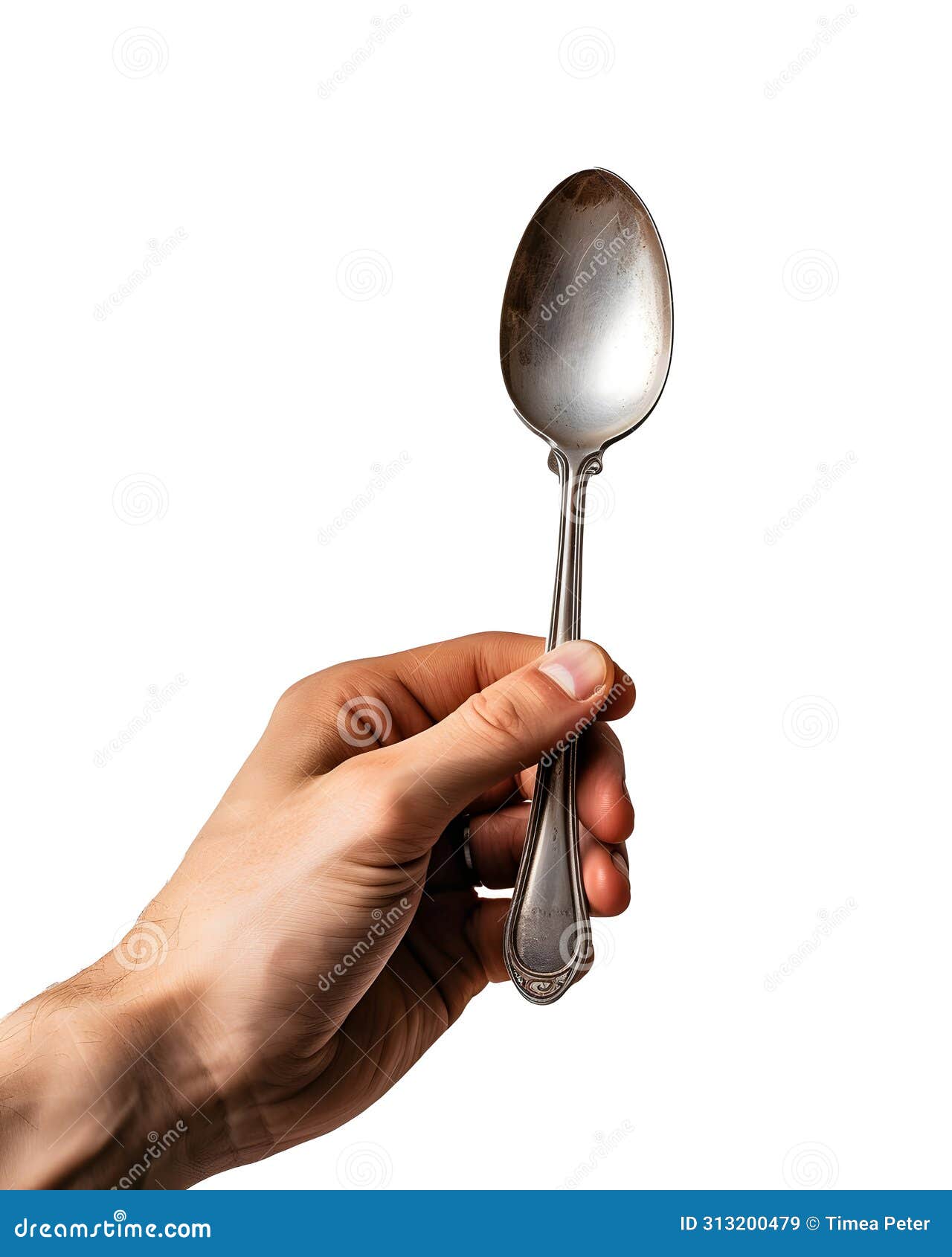 Hand Holding Spoon on Transparent Background Stock Illustration ...