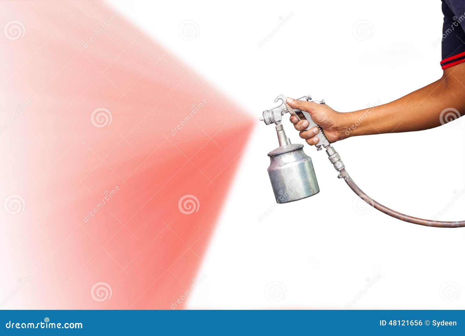 Hand holding spray gun stock photo. Image of painter - 48121656