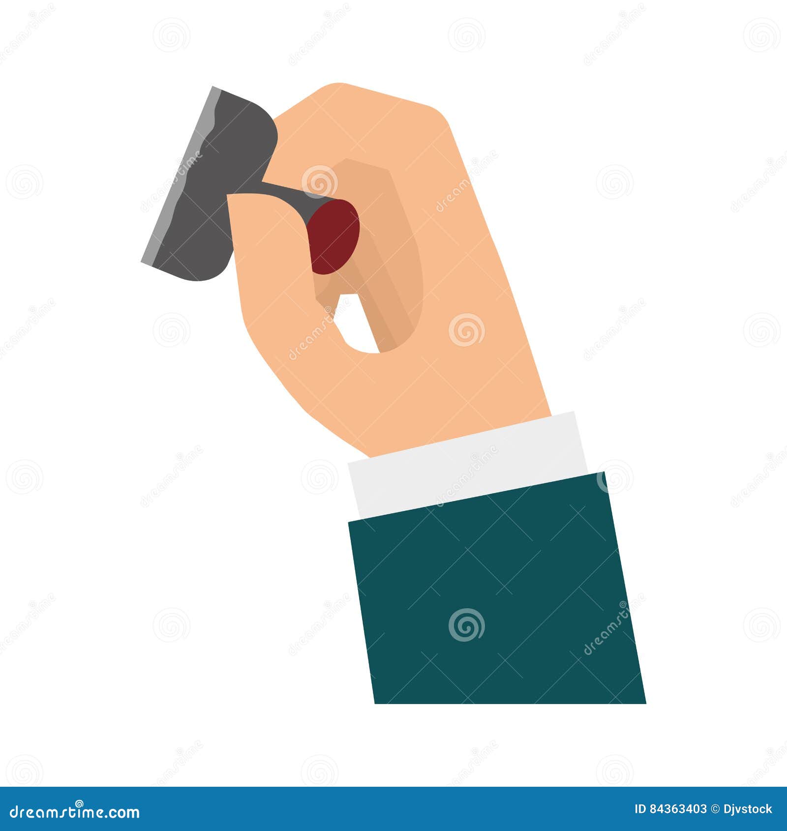 Hand Holding Stamp Icon Image Stock Illustration - Illustration of ...