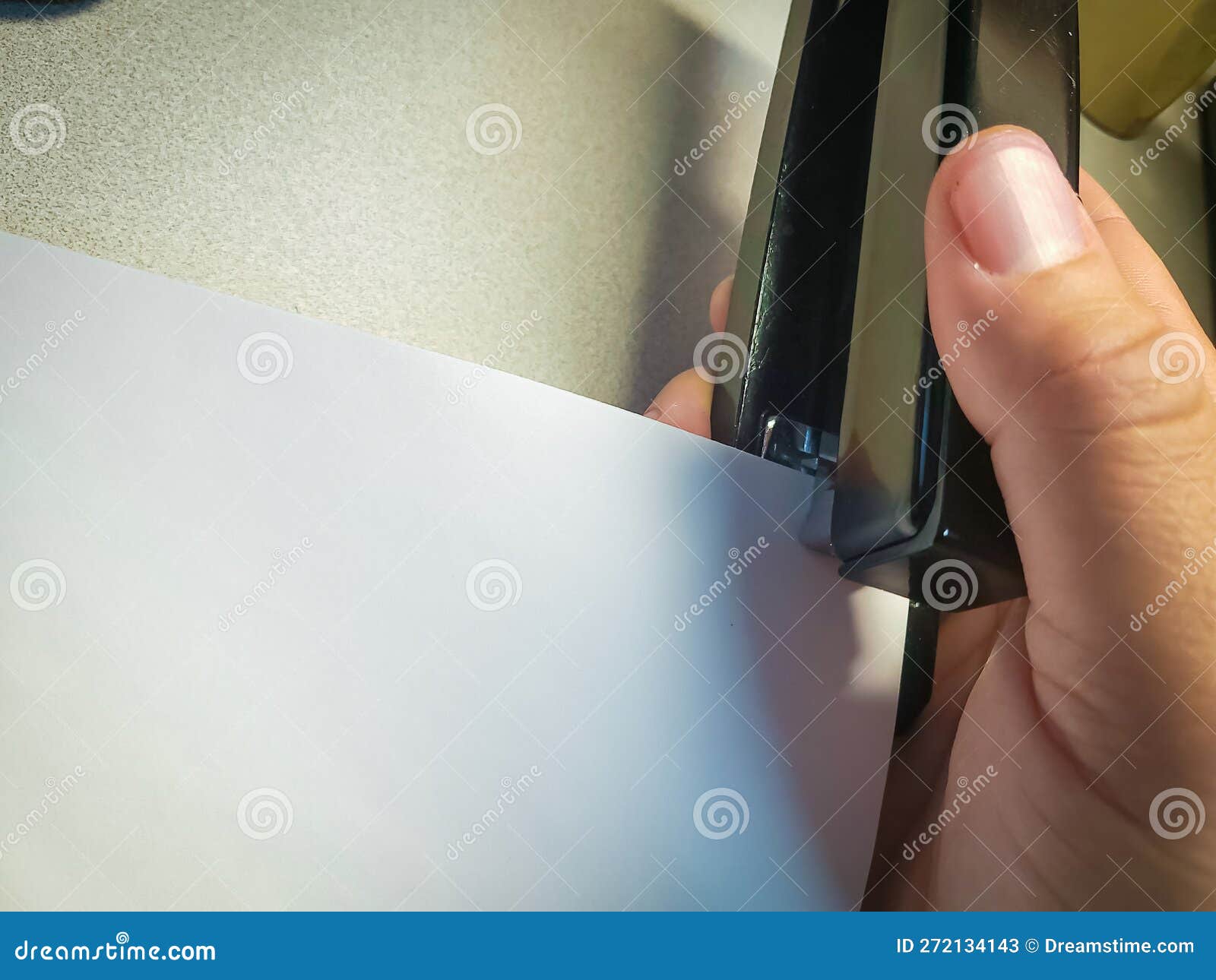 Stapling stock image. Image of productivity, closeup - 272134143