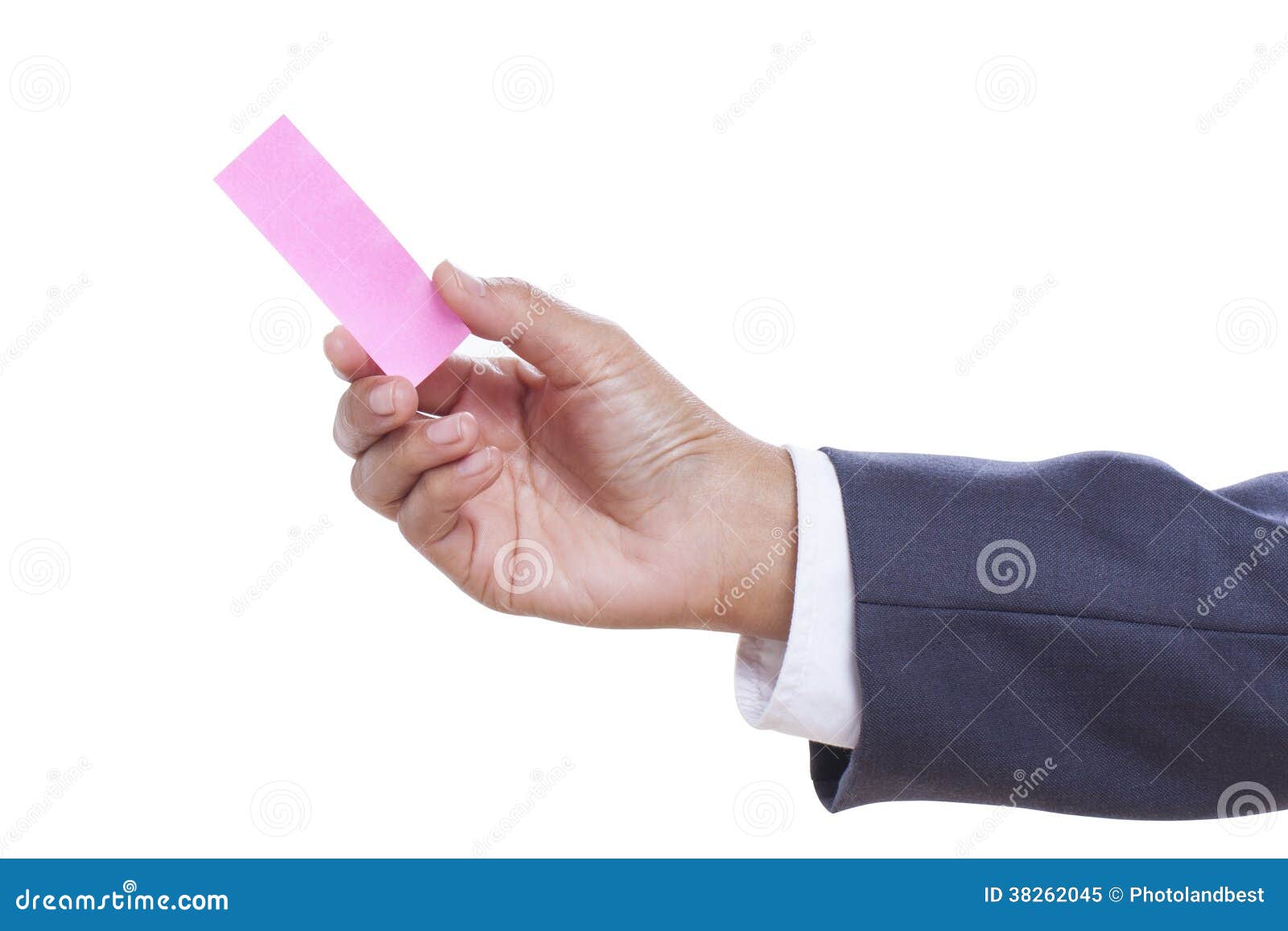 Hand holding sticky note. stock image. Image of blank - 38262045