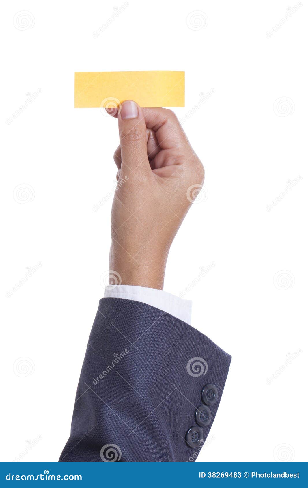 Hand holding sticky note, stock image. Image of poster - 38269483