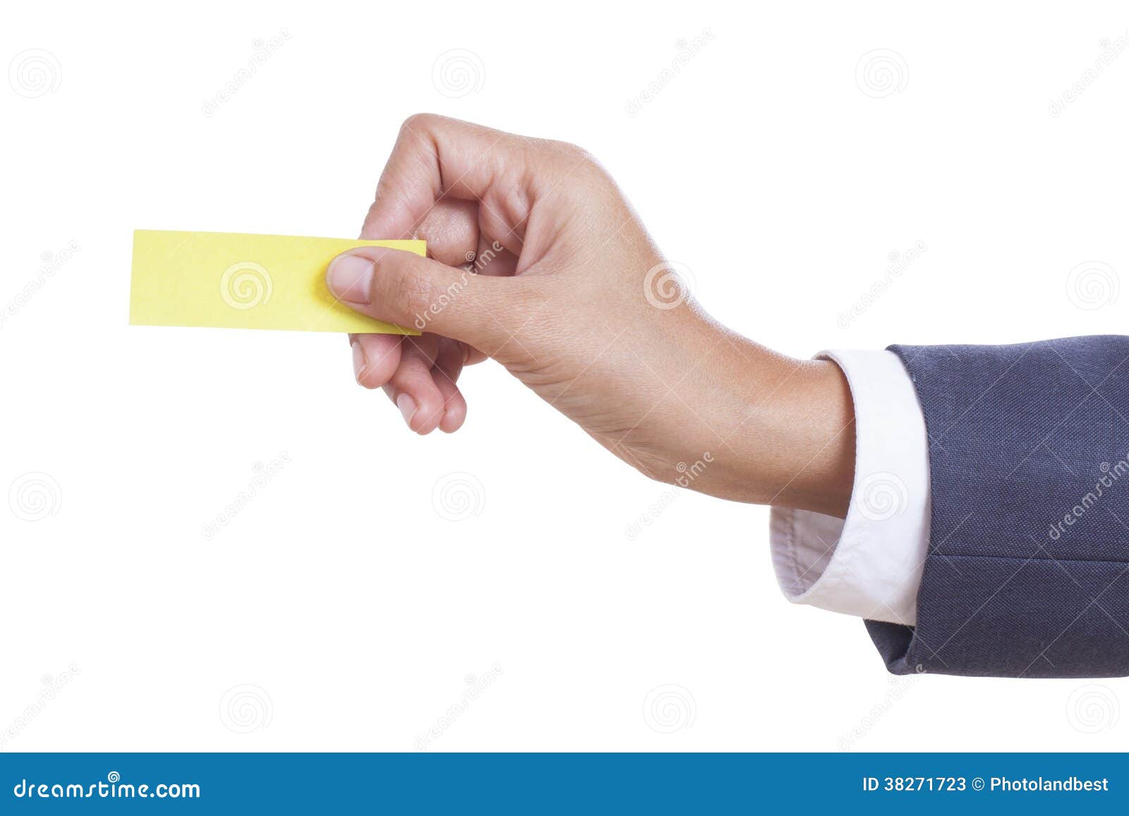 Hand holding sticky note, stock image. Image of hold - 38271723