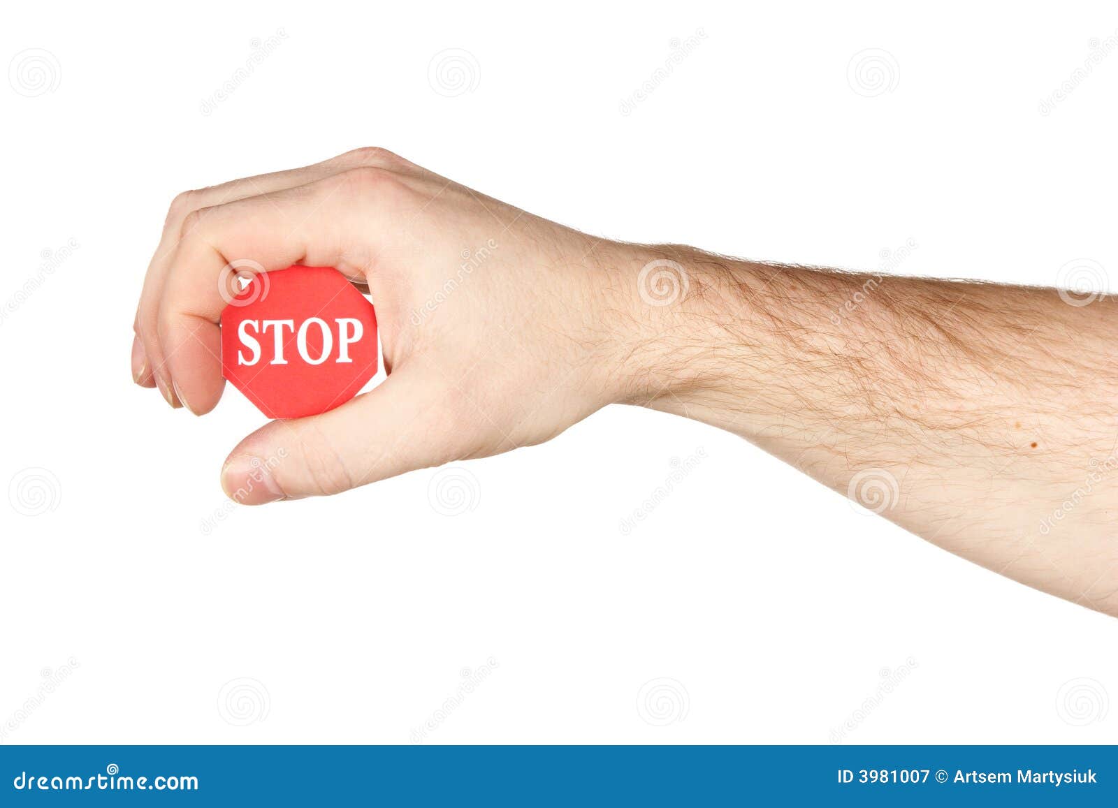 Hand holding stop sign stock image. Image of traffic, woman - 3981007