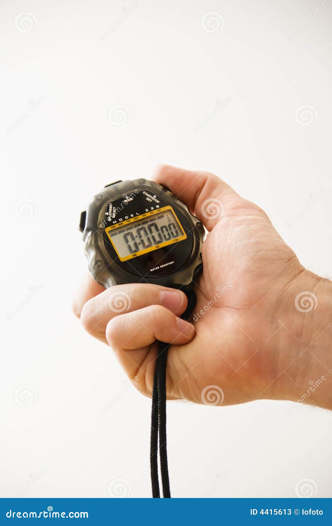 Hand holding stopwatch. stock image. Image of photograph - 4415613