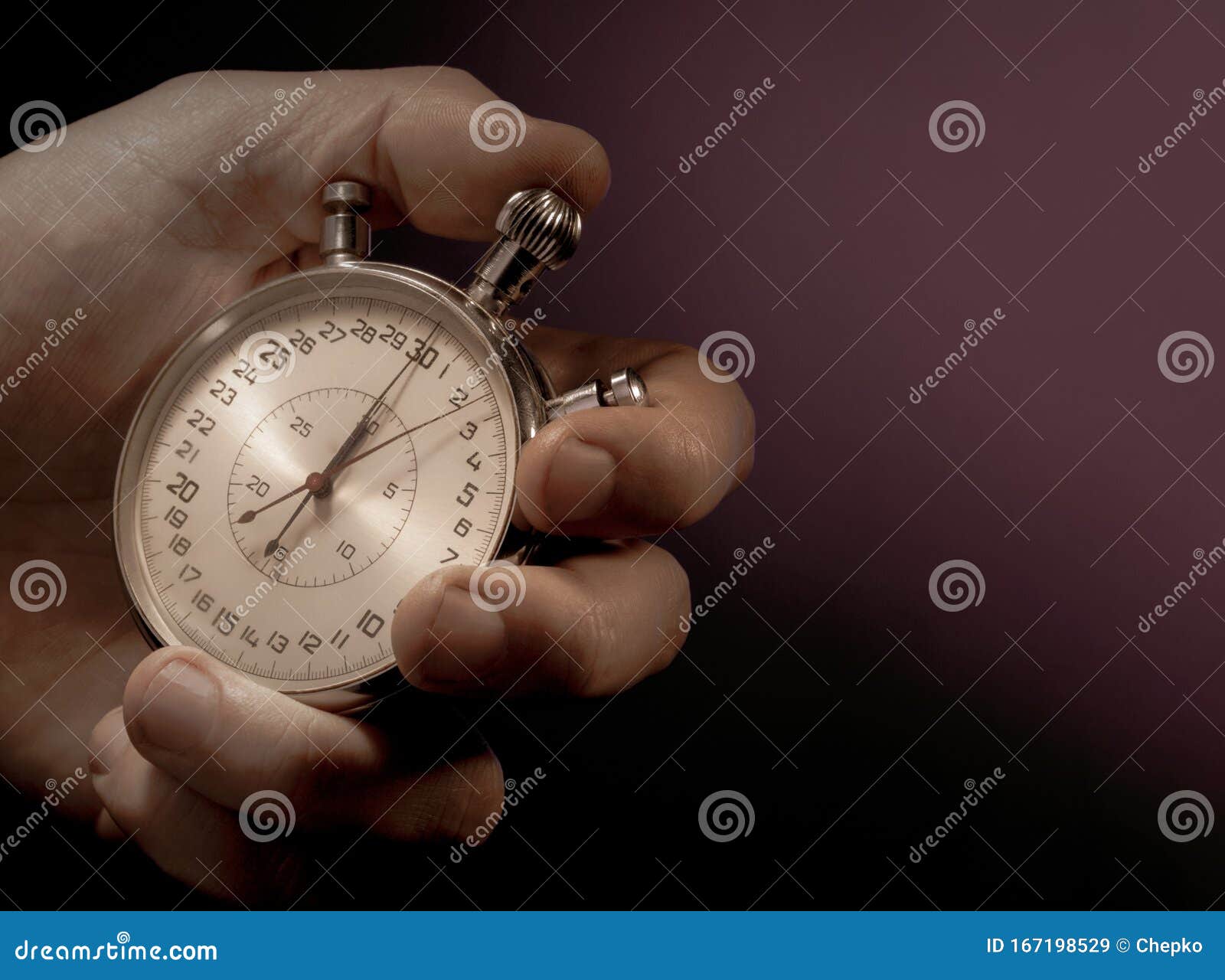 Hand Holding Stopwatch Against a Black Background Close Up Stock Image ...