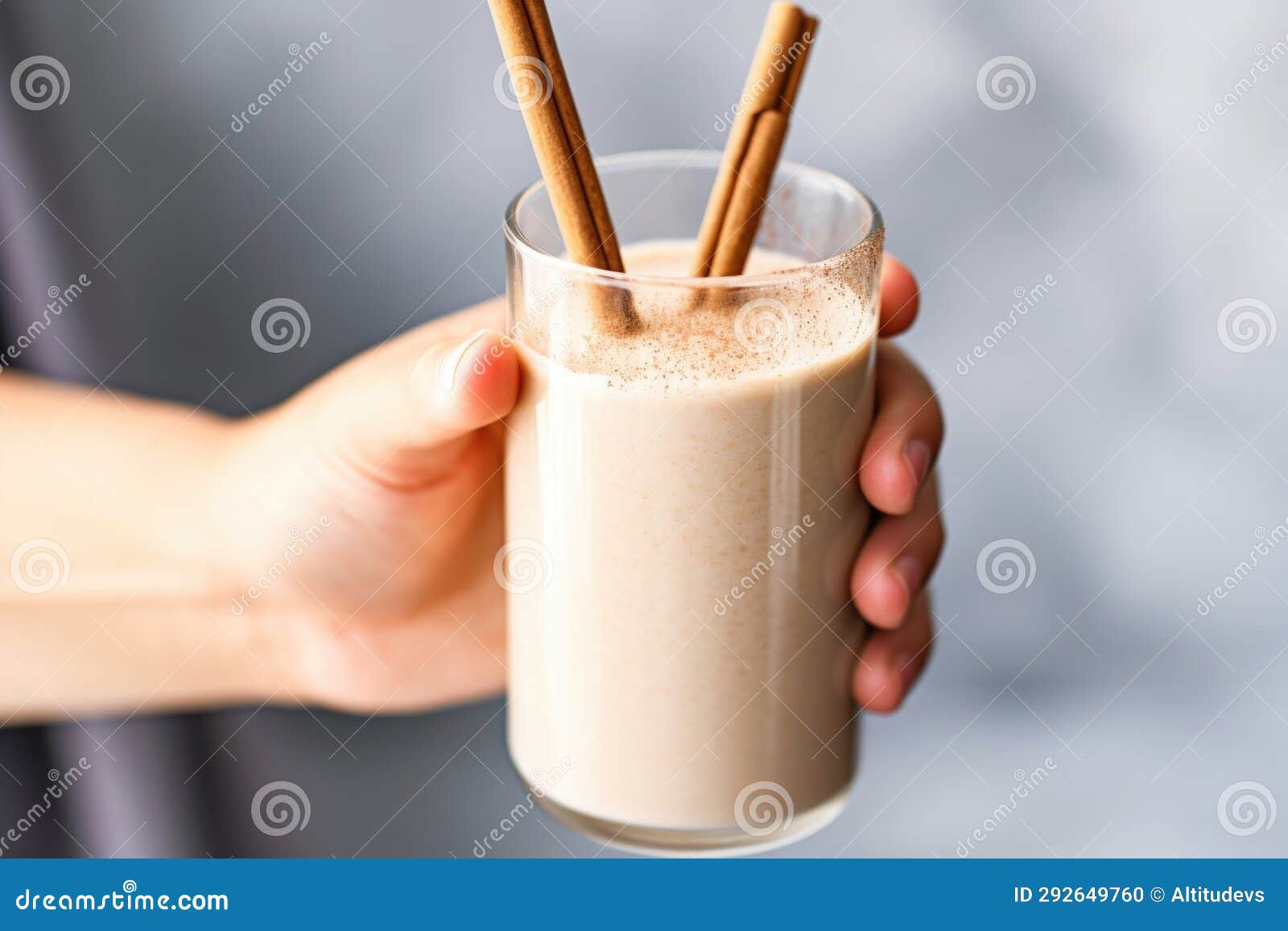Hand Holding a Straw and Sipping Vanilla Shake Stock Illustration ...
