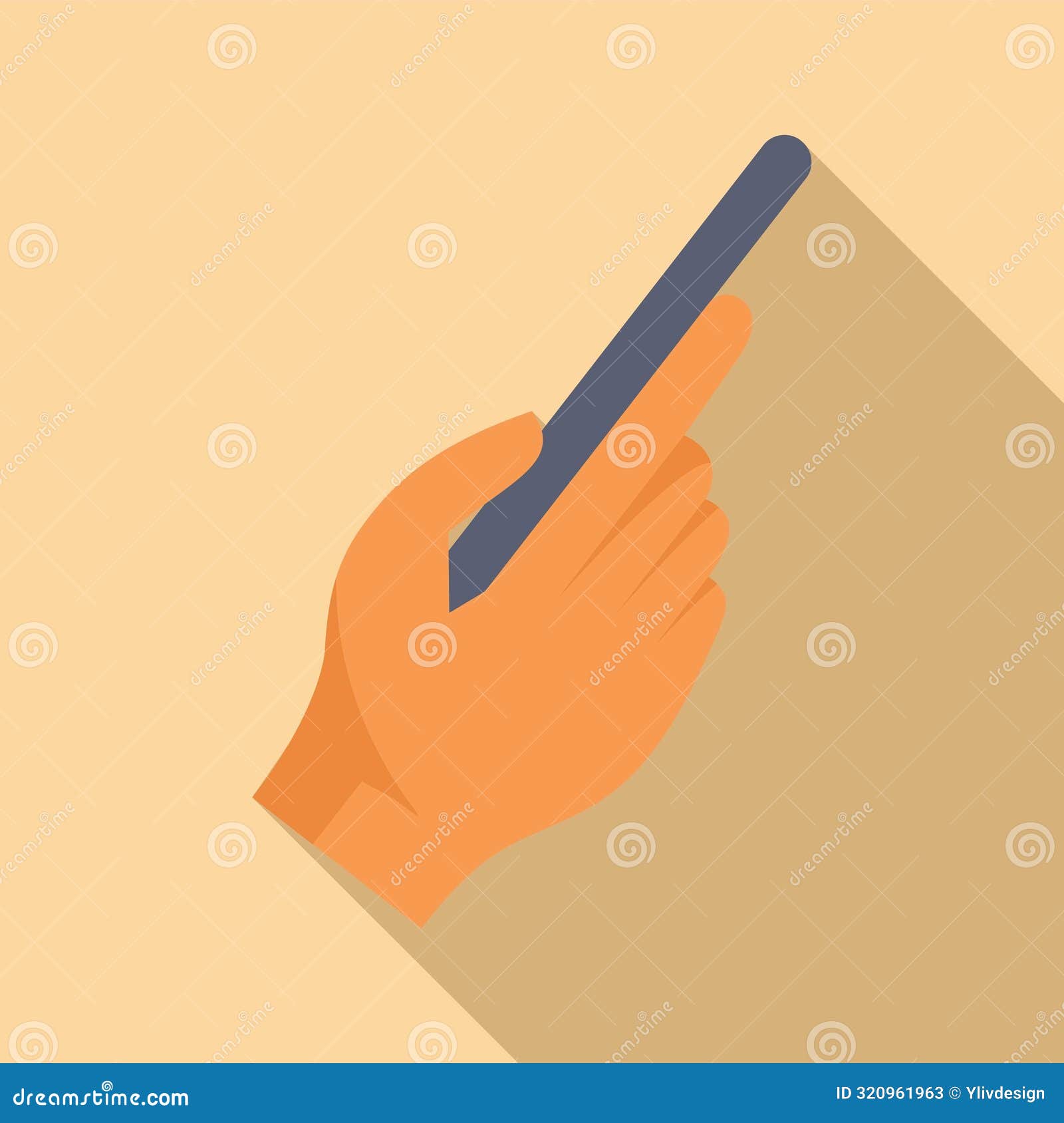 Hand Holding Stylus for Digital Signature Stock Vector - Illustration ...
