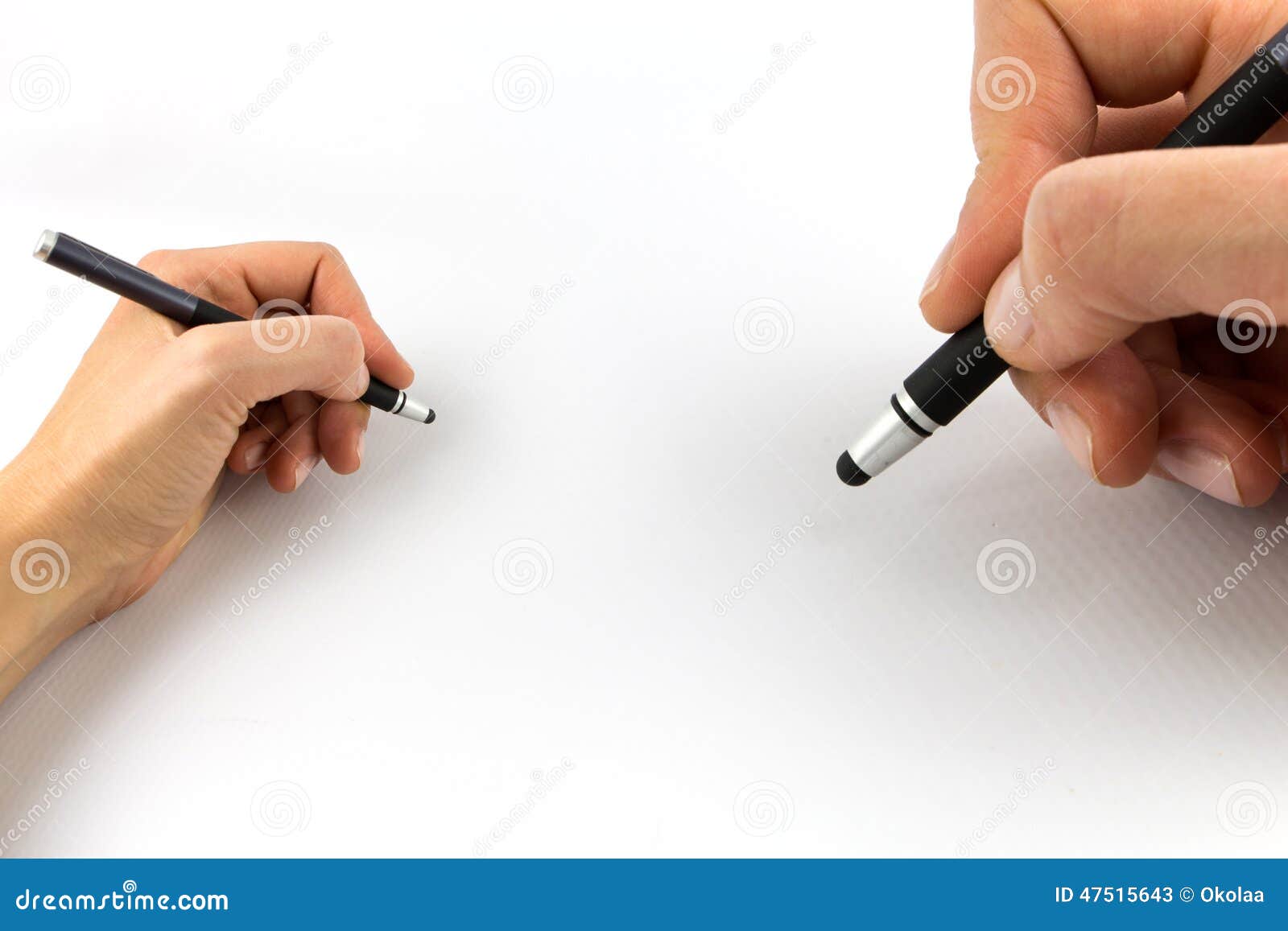 Hand Holding Stylus Isolated Stock Image - Image of message, creativity ...
