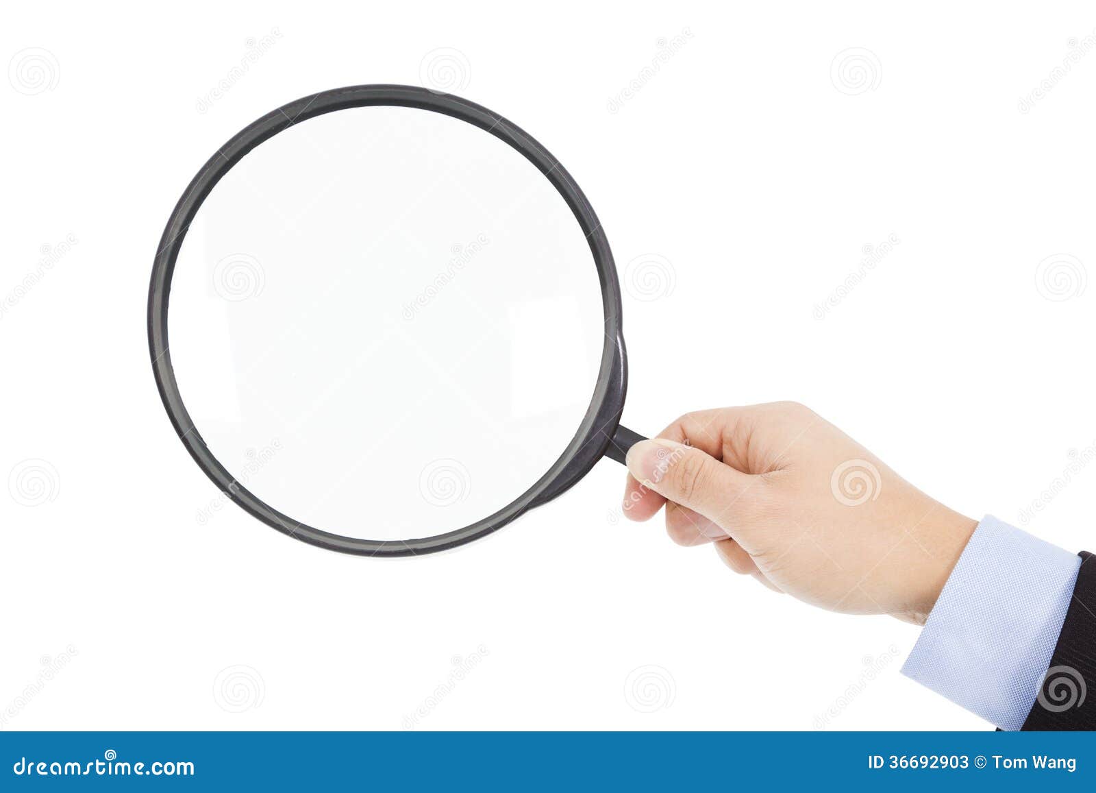 Hand Holding Super Big Magnifier Glass Stock Image - Image of ...