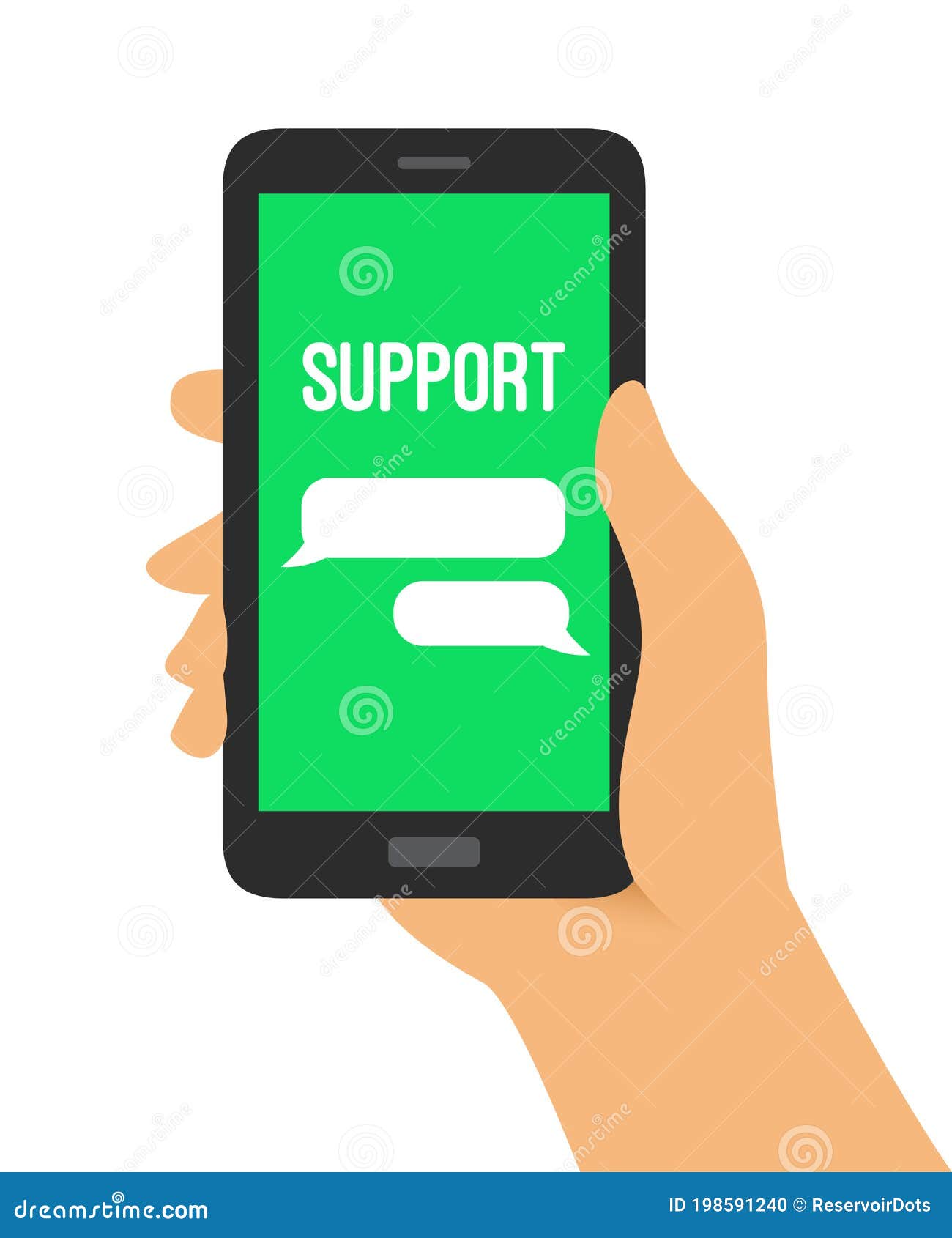 Hand Holding Support Icon stock vector. Illustration of icon - 198591240