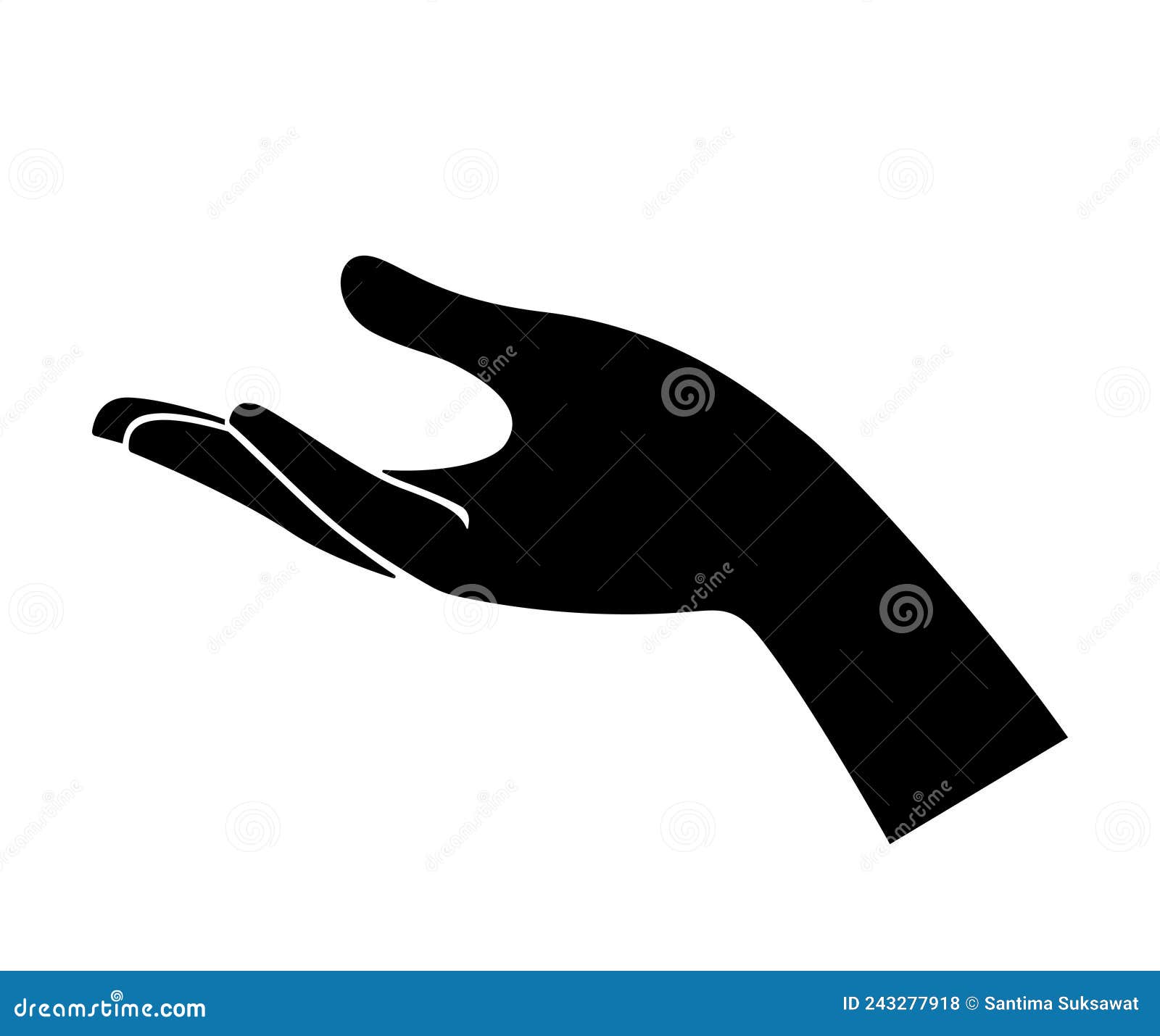 Hand Holding Symbol Vector Illustration Stock Vector - Illustration of ...