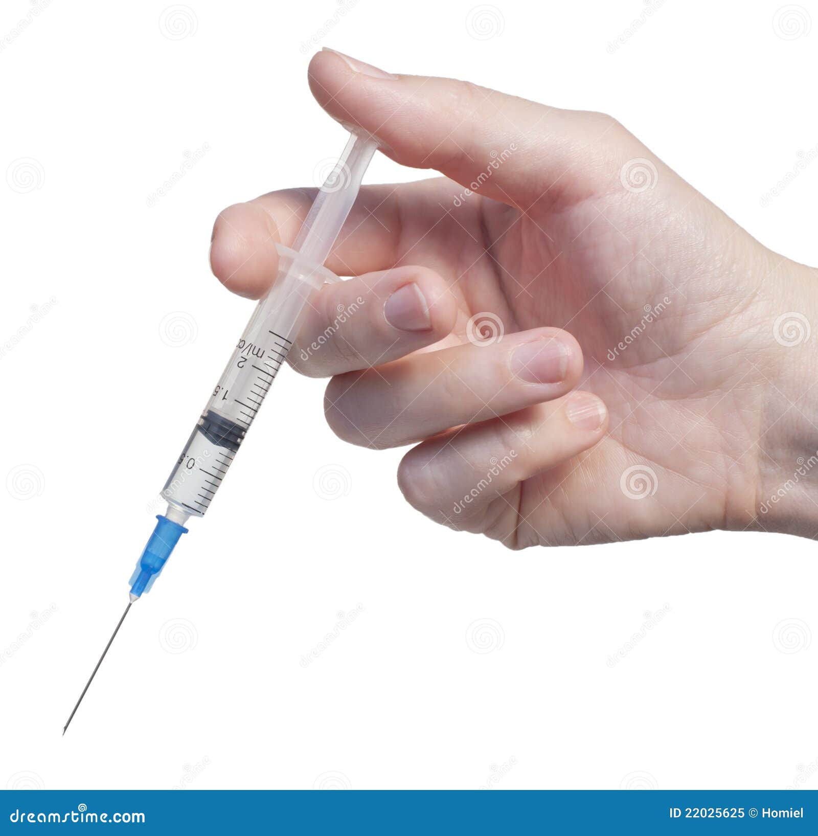 Hand holding syringe stock image. Image of needle, surgical - 22025625