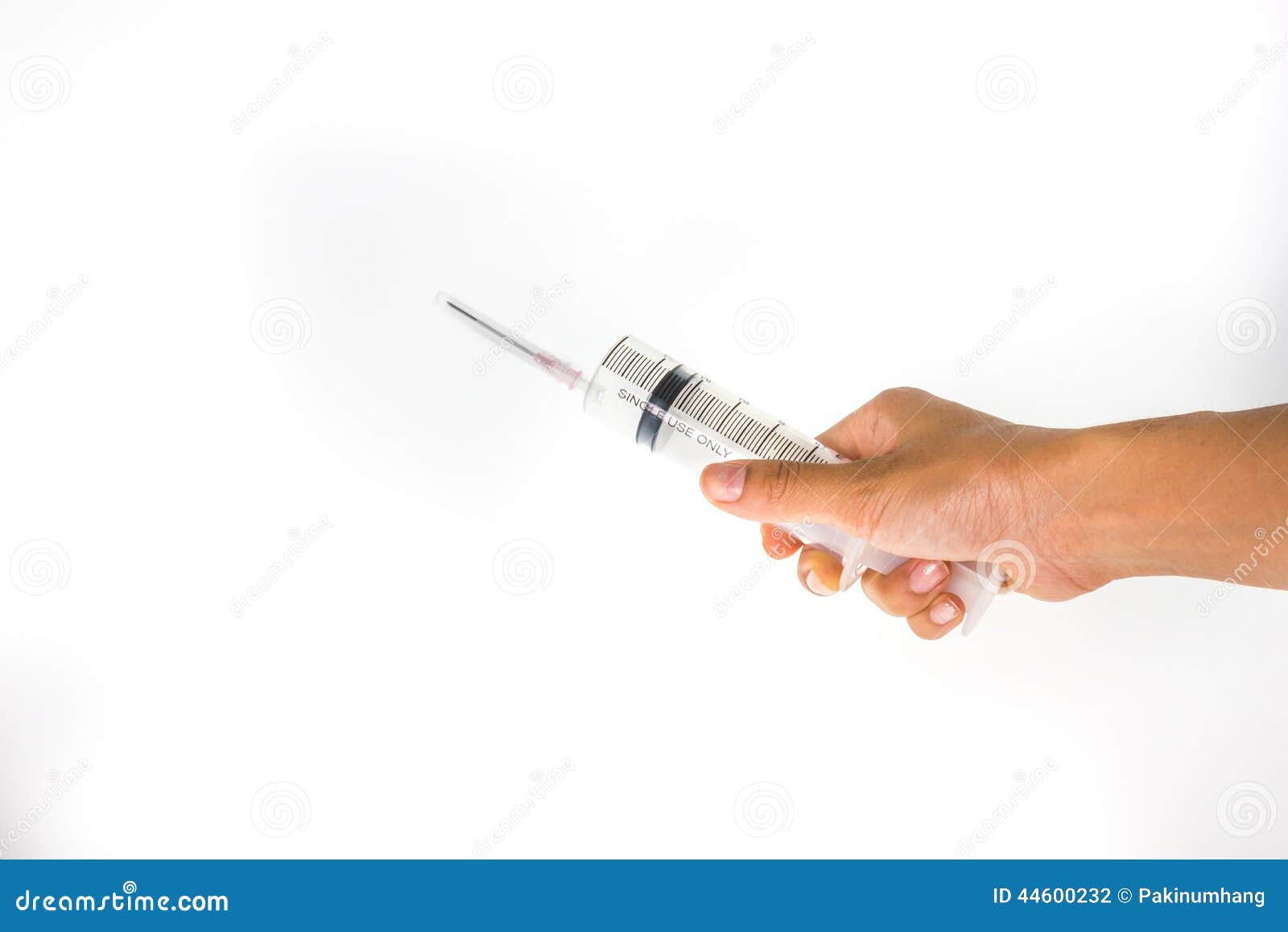 Hand holding syringe stock photo. Image of care, holding - 44600232