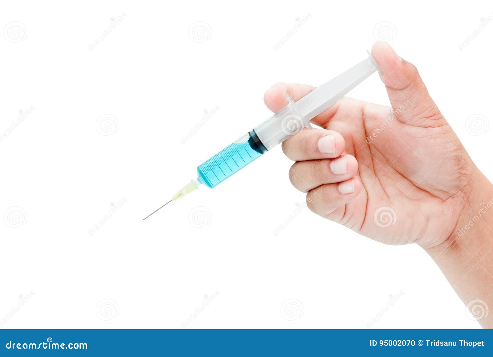 Hand holding syringe stock photo. Image of illness, object - 95002070