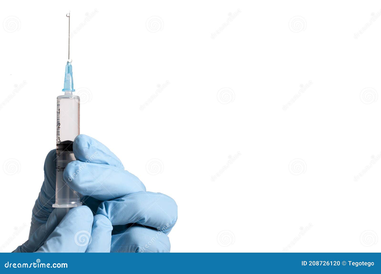 Hand Holding Syringe in Plain White Background Stock Photo - Image of ...