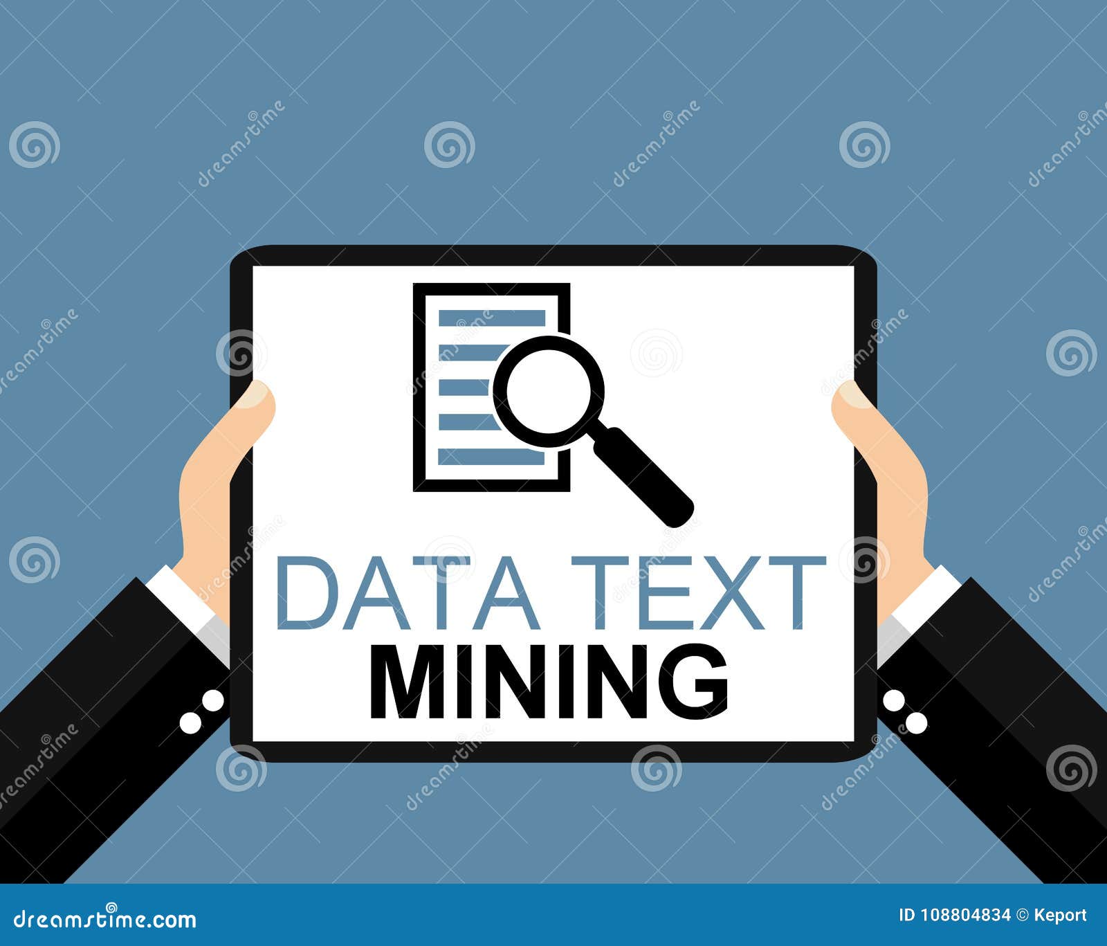 Tablet Data Settings Vector Icon On White Background. Flat Vector ...