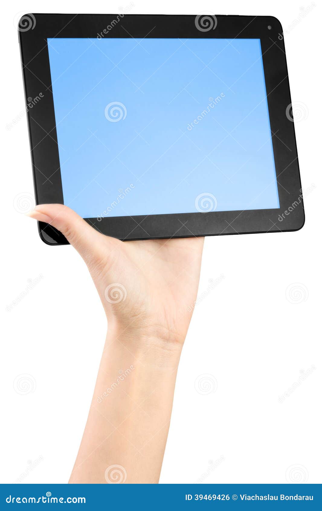 Hand holding a tablet stock photo. Image of black, contact - 39469426
