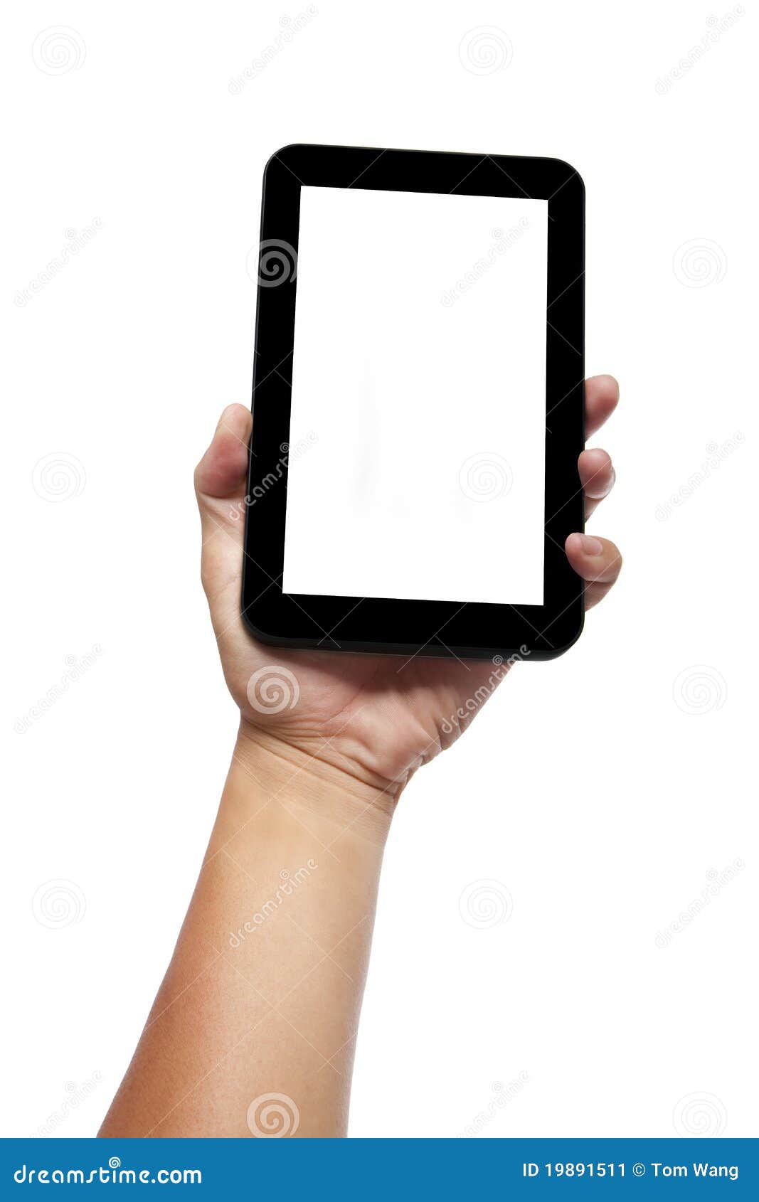 Hand Holding Tablet Pc Stock Image - Image: 19891511