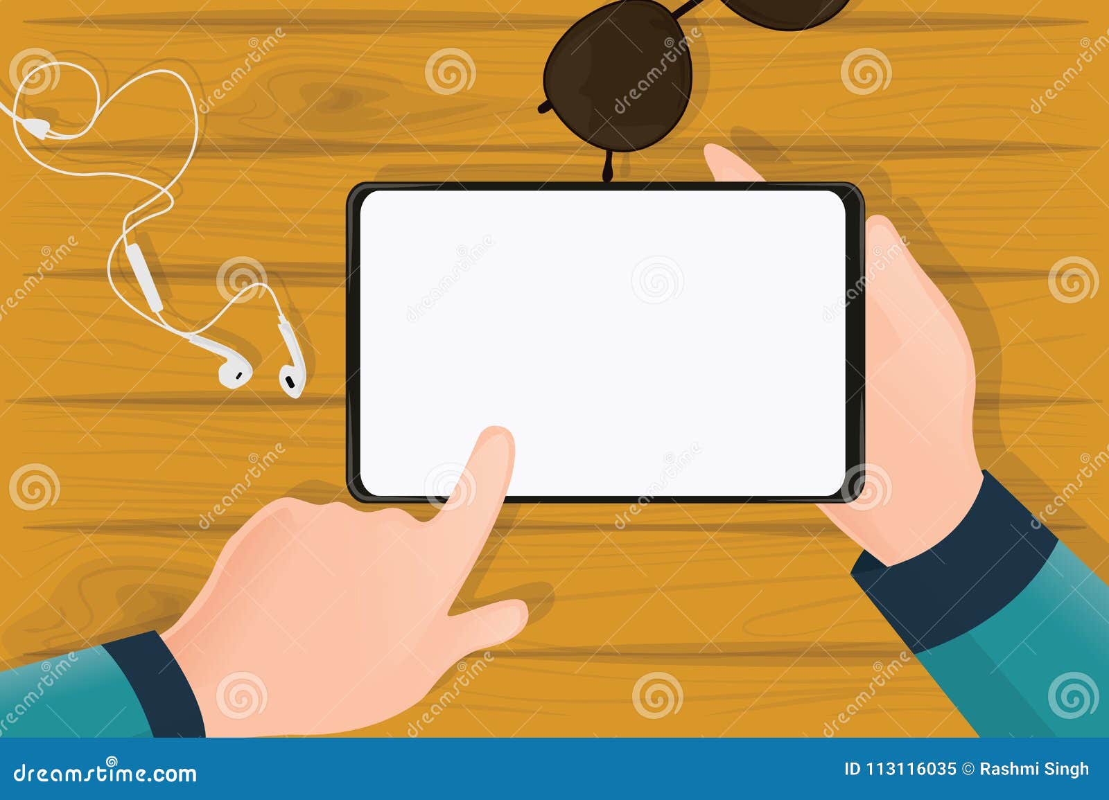 Tablet With Blank Screen Icon In Trendy Design Style. Tablet With Blank ...