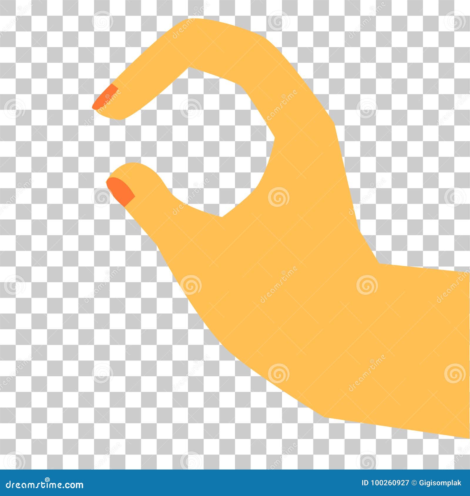 Hand, Holding, Take or Receive Something Stock Vector - Illustration of ...