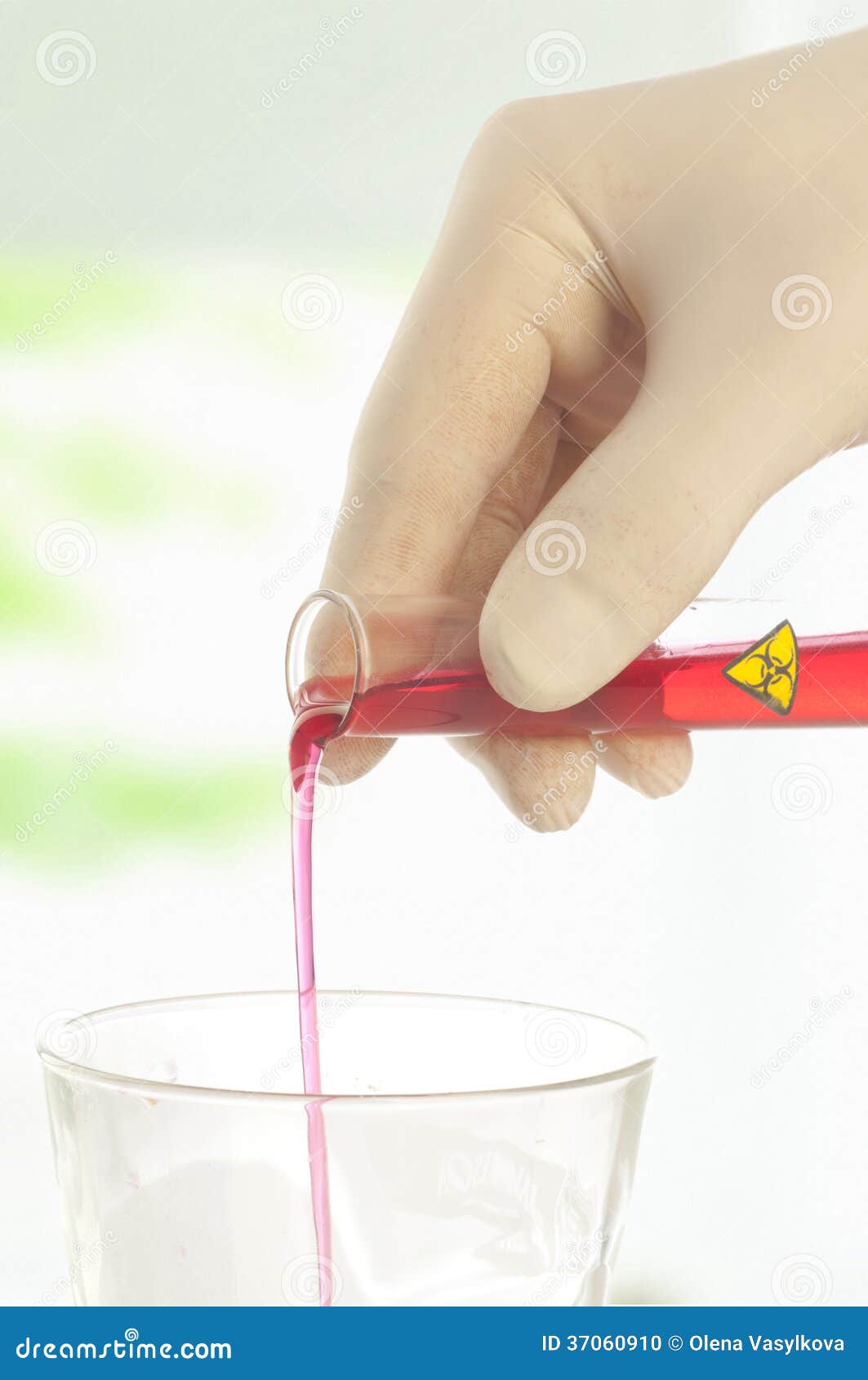 Hand Holding a Test Tube stock photo. Image of doctor - 37060910