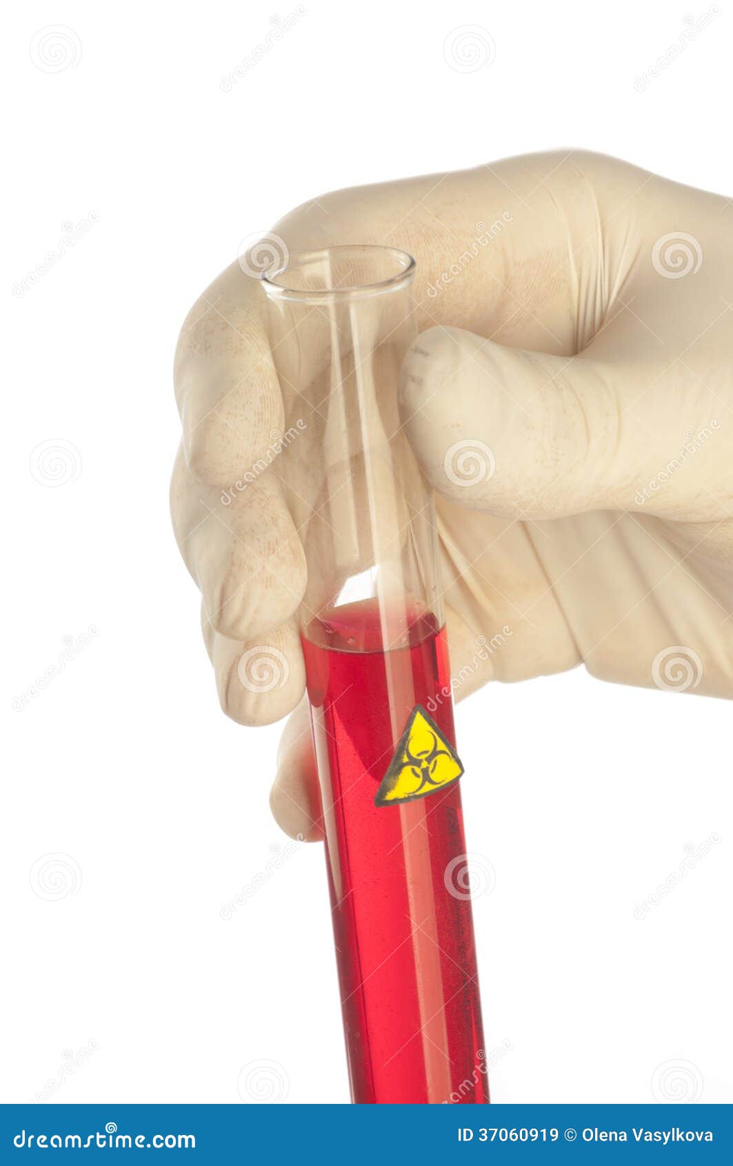 Hand Holding a Test Tube stock image. Image of biotechnology - 37060919