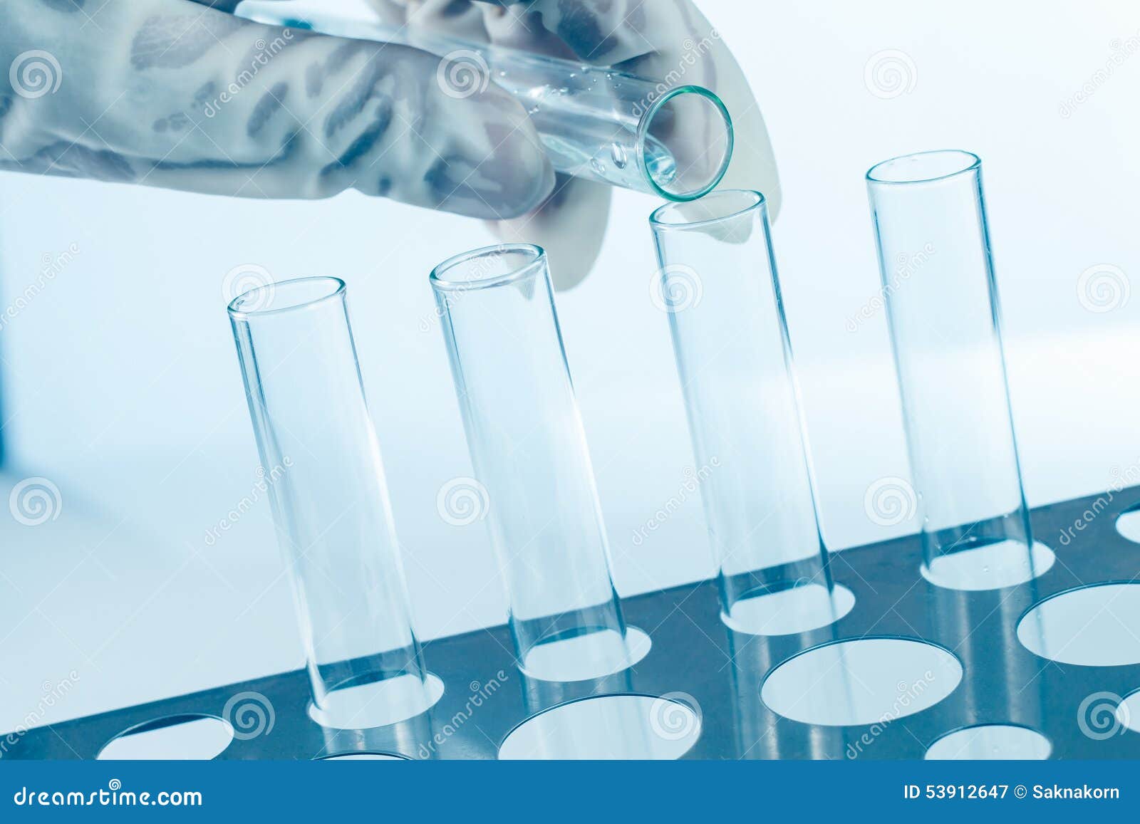 Hand Holding Test Tube Pour Chemicals Stock Image - Image of pour ...