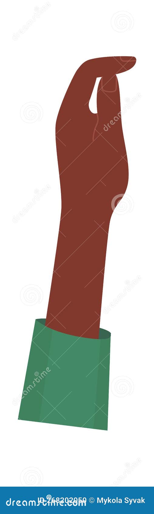 Hand Holding Things Flat Icon Showing Elements Stock Vector ...