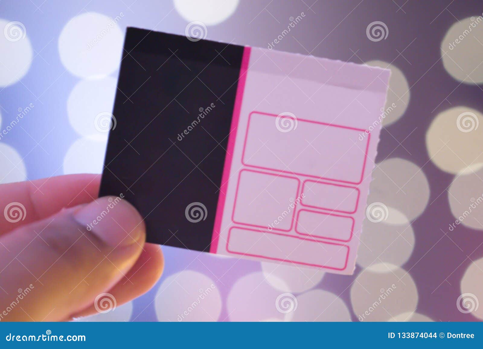 Hand Holding Ticket for Special Event Stock Photo - Image of show ...