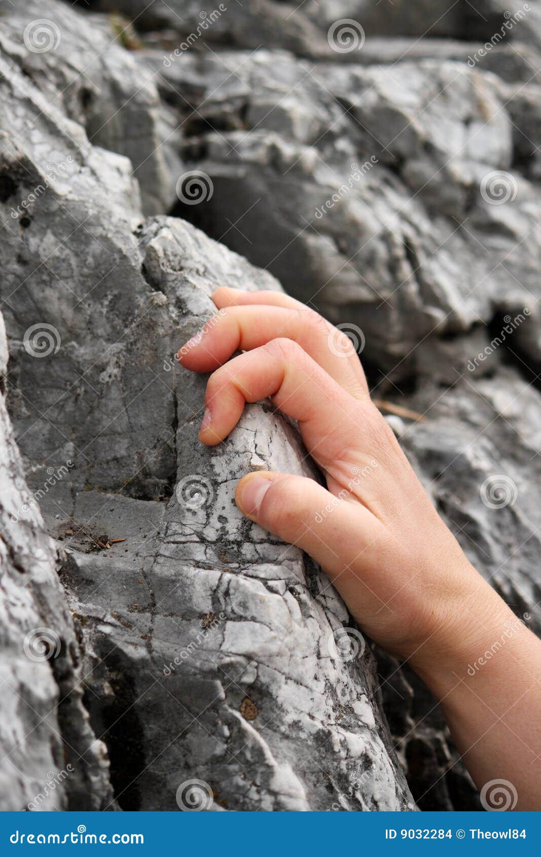 Hand Holding Tight on a Rock Stock Photo - Image of holding, white: 9032284