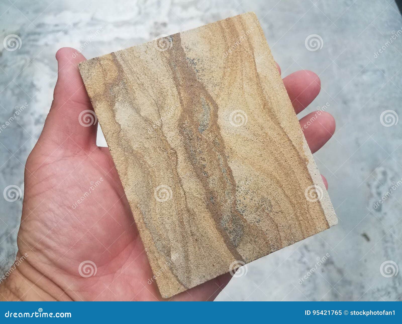 Hand holding a tile stock image. Image of rectangle, palm - 95421765