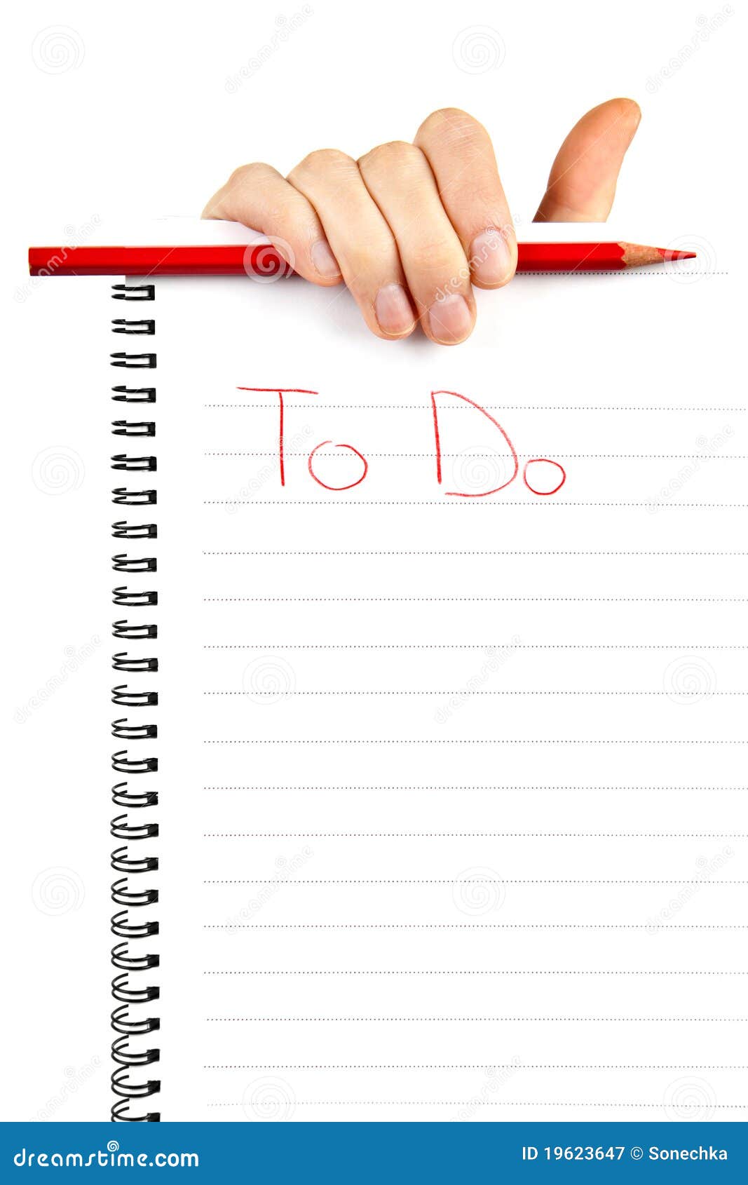 Hand holding to do list stock image. Image of page, background - 19623647
