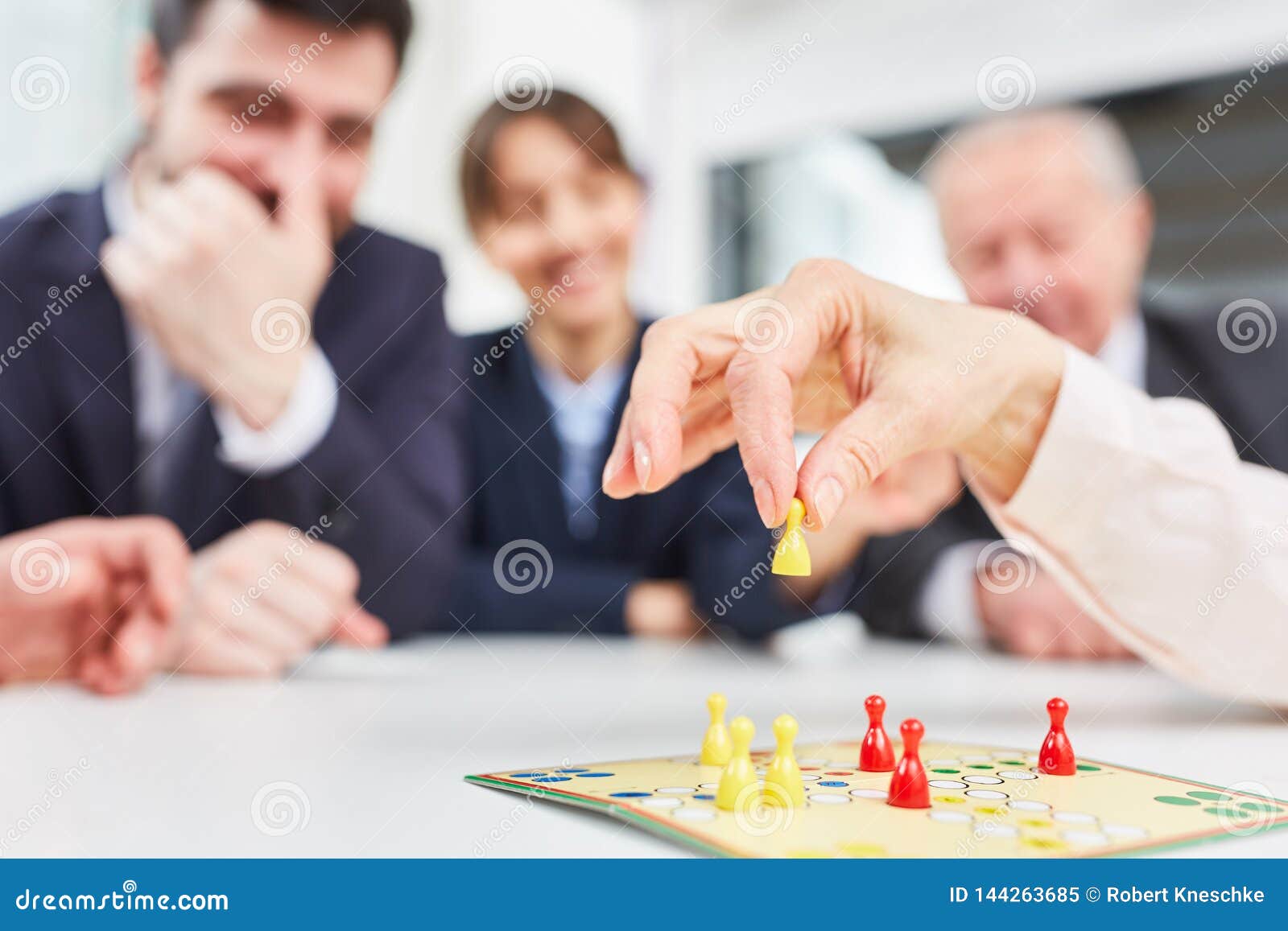 Hand Holding Token while Playing Board Game Stock Image - Image of ...