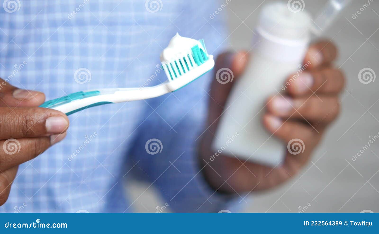Hand Holding Tooth Brush with Paste Stock Video - Video of dental ...