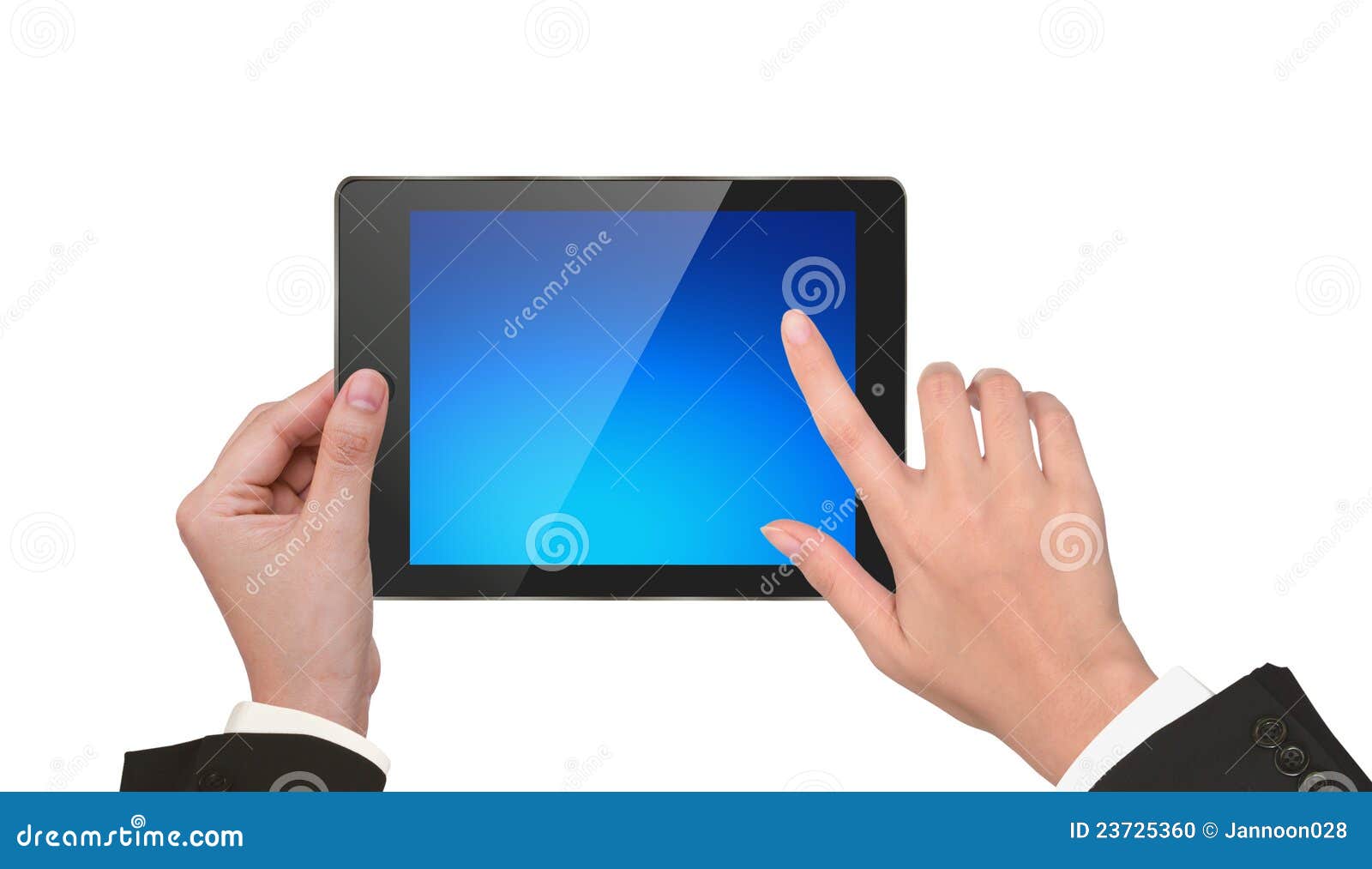 Hand Holding a Touchpad Pc. Stock Photo - Image of cutout, equipment ...