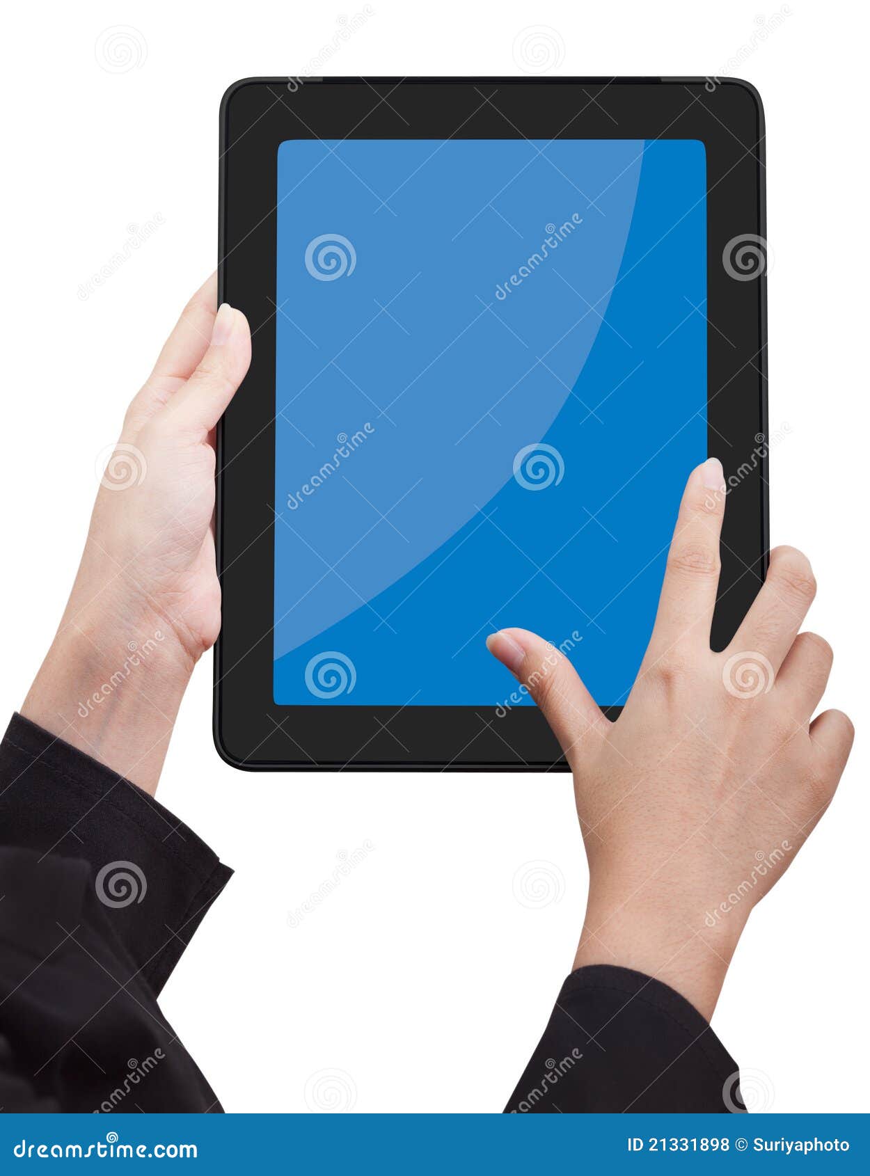 Hand Holding Touchpad PC (Tablet PC) Stock Photo - Image of give ...