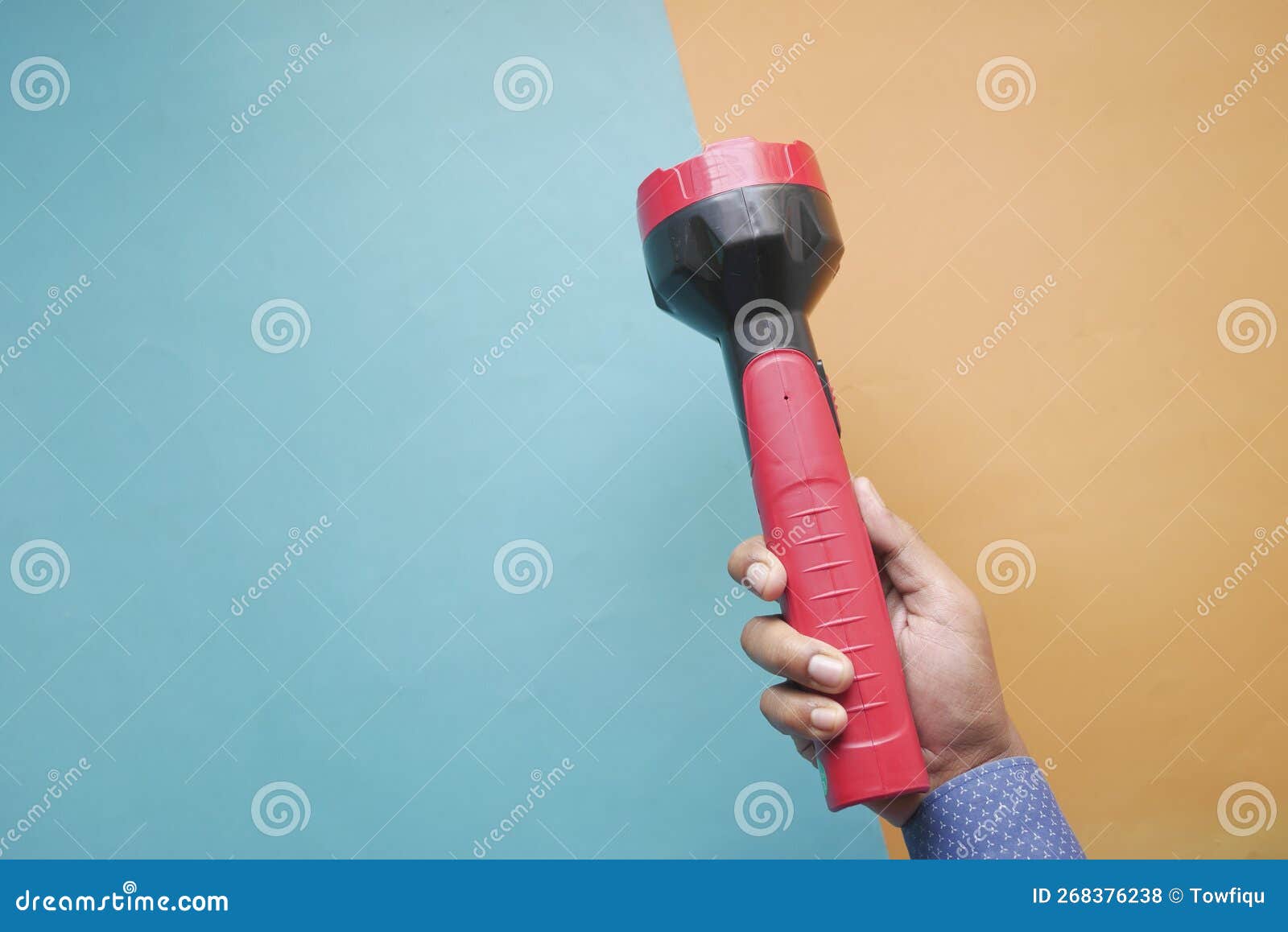 Hand Holding a Tourch Light Close Up Stock Photo - Image of commercial ...