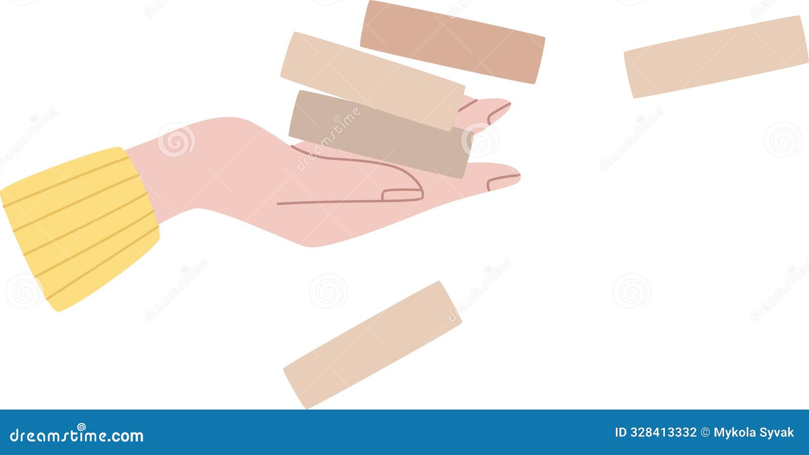 Set Of Tower Game Jenga. Wooden Block Game Stock Illustration ... Set Of Tower Game Jenga. Wooden Block Game Stock Illustration ...