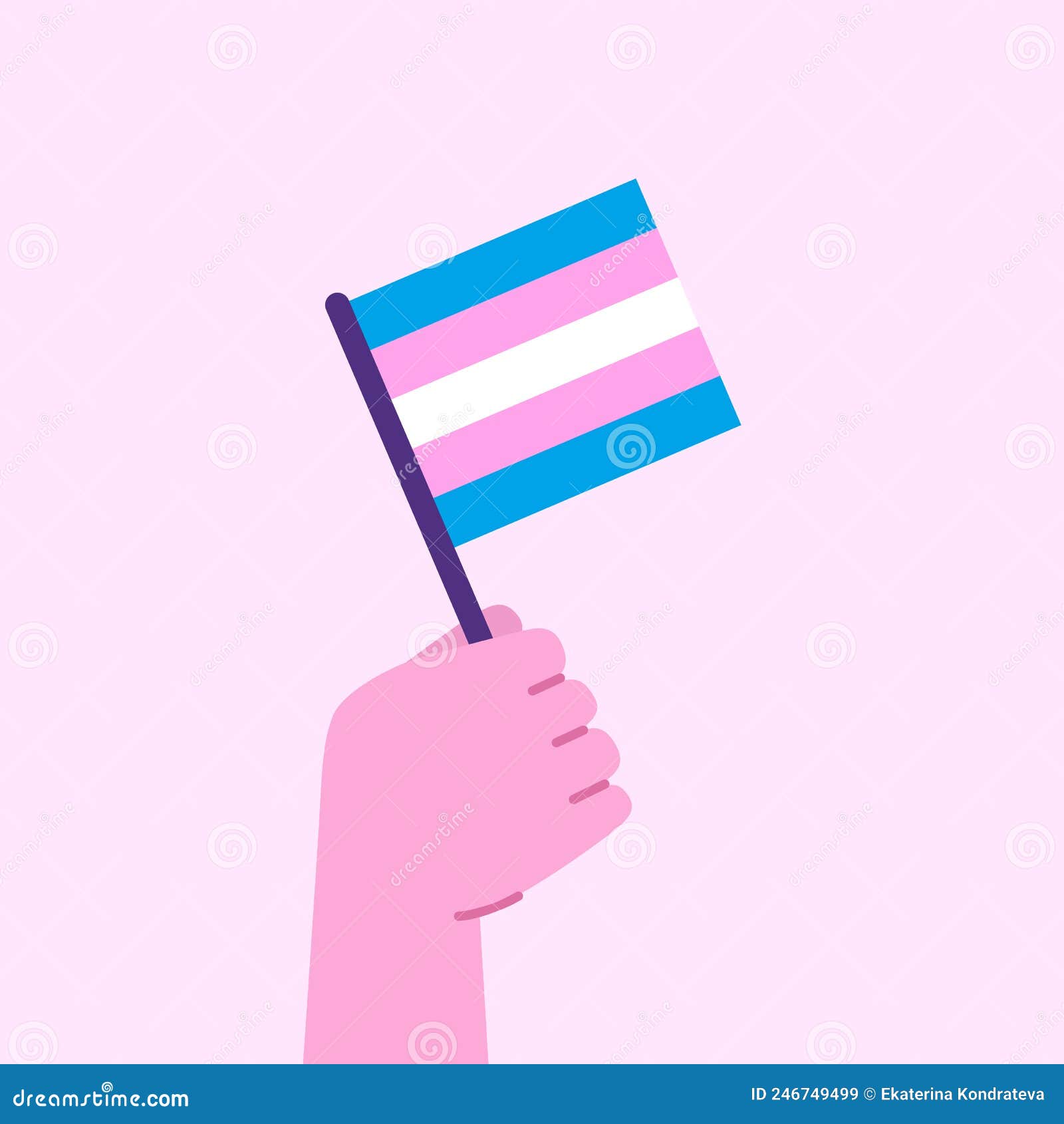 Transgender Flag In Heart Shape, Ribbon, Gender Symbol Icon Vector ...