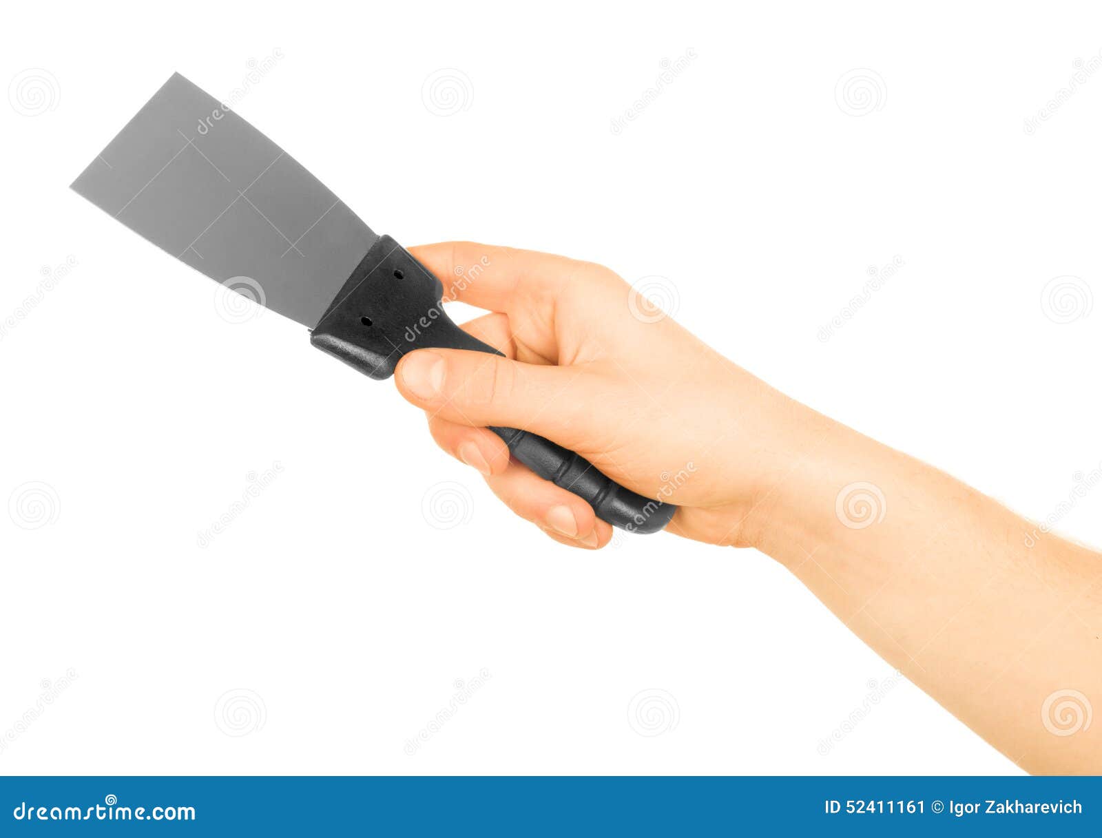 Hand holding trowel stock image. Image of holding, planning - 52411161