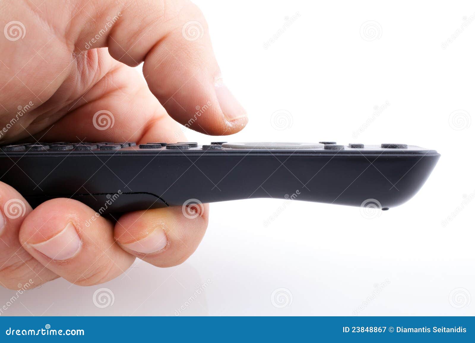 Hand Holding TV Remote Control Stock Image - Image of electronic ...