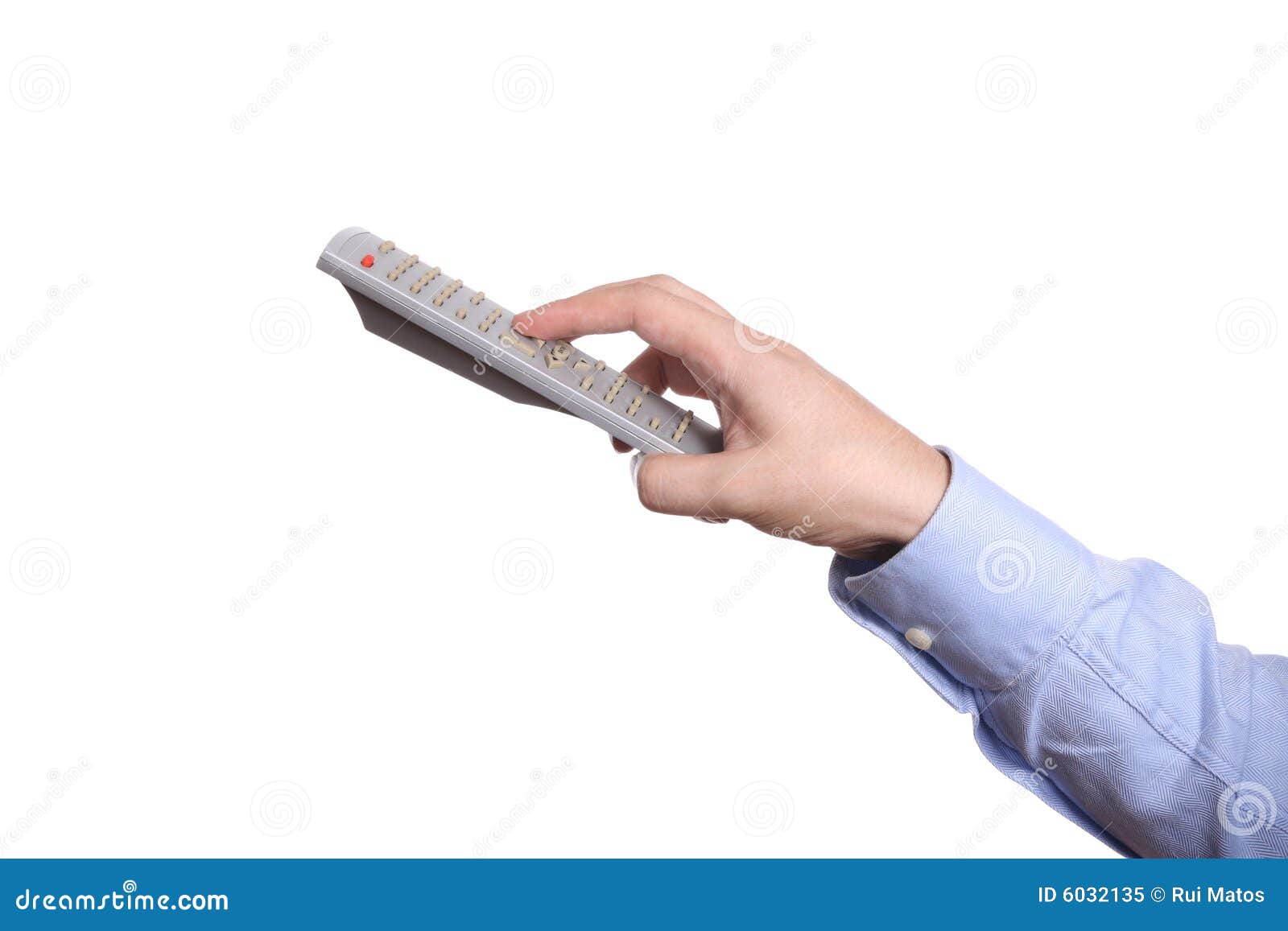 Hand Holding a TV Remote Control Stock Image - Image of button, keypad ...