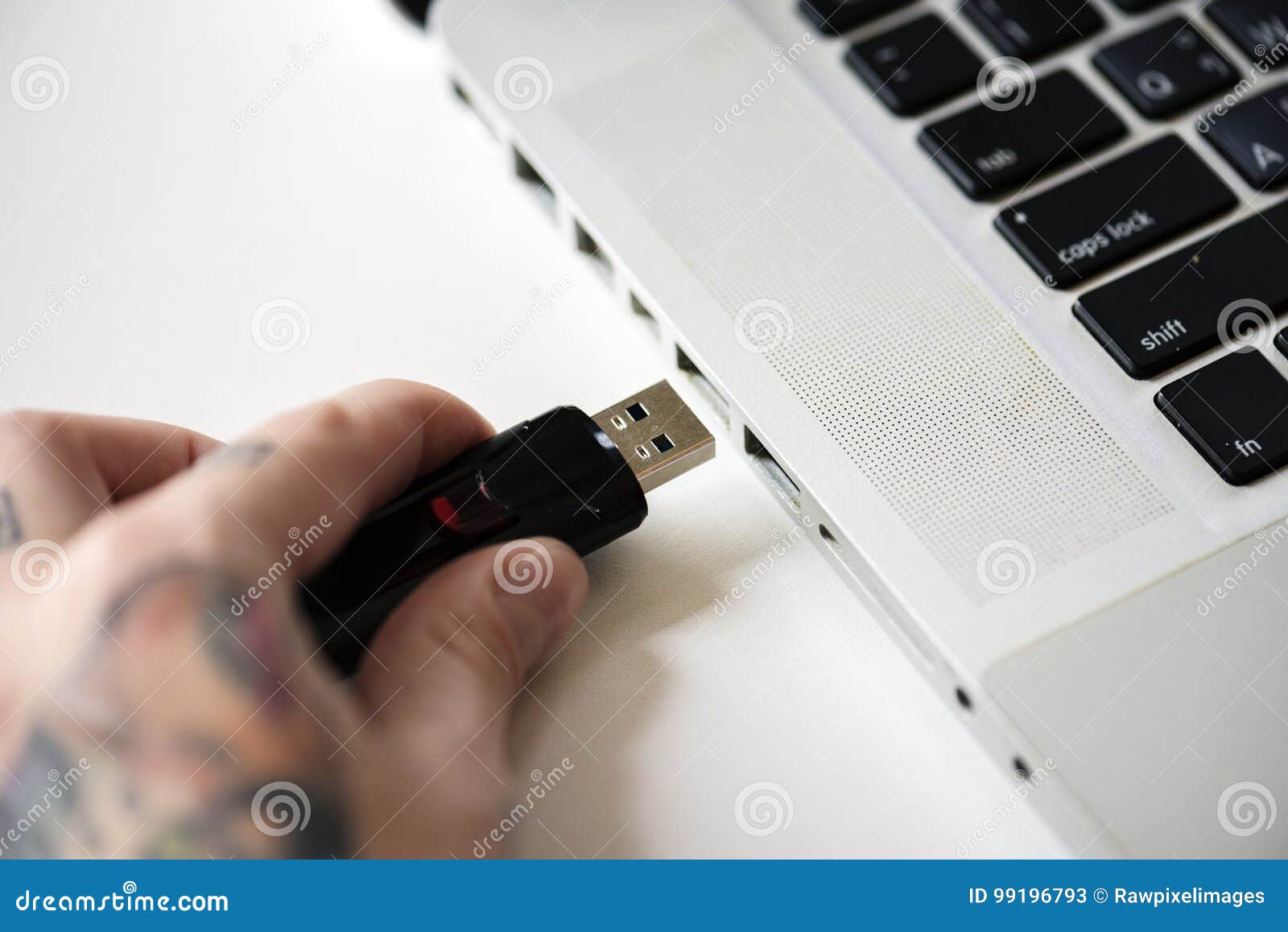 Hand Holding Universal Serial Bus Portable Data Backup Stock Image ...